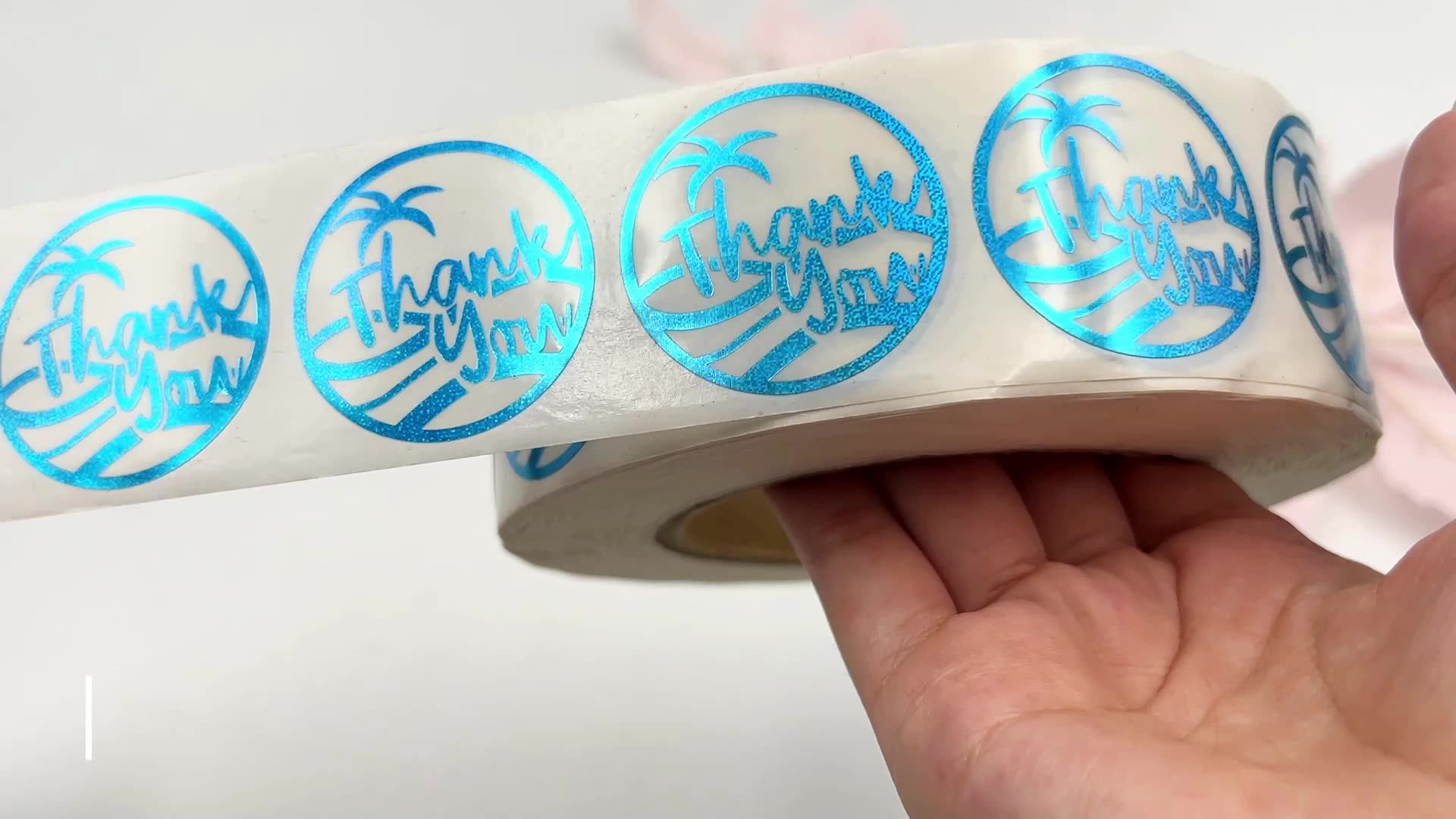 Custom Transparent Logo Sticker Label Gold Foil Printing Clear Sticker ...