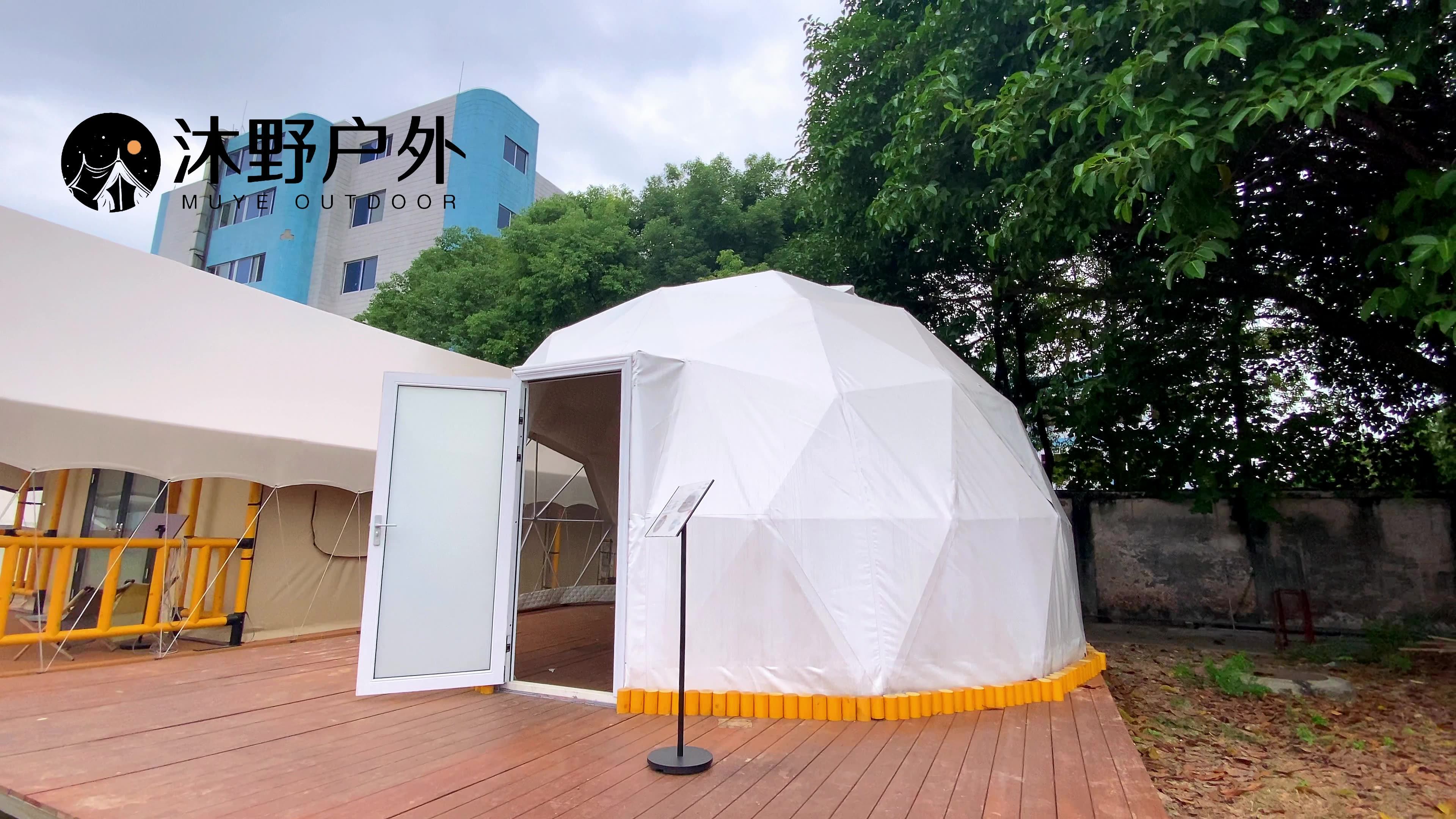 Outdoor Geodesic Dome Camping Tent Luxury Waterproof Round Dome Tent ...