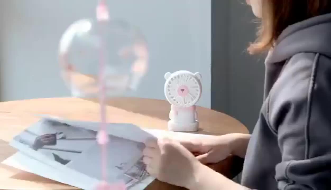 2019 Summer Production 3 Cool Modes Handheld Animal Fan Portable Fan ...