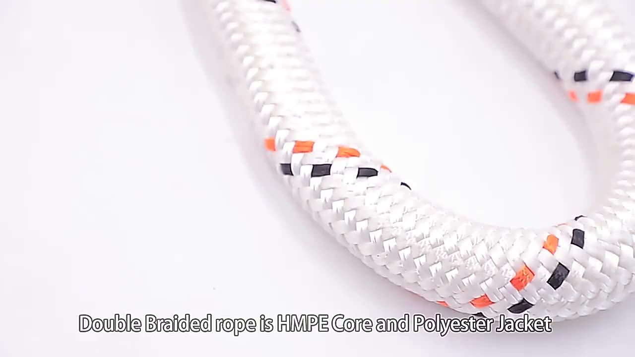 Heavy Duty Double Braided 28mm-96mm Uhmwpe Core With Polyester Cover ...