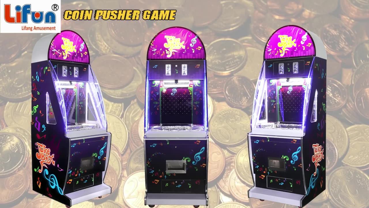 Cheap Electronic 1 Player Coin In/out Arcade Coin Pusher Game Machine ...