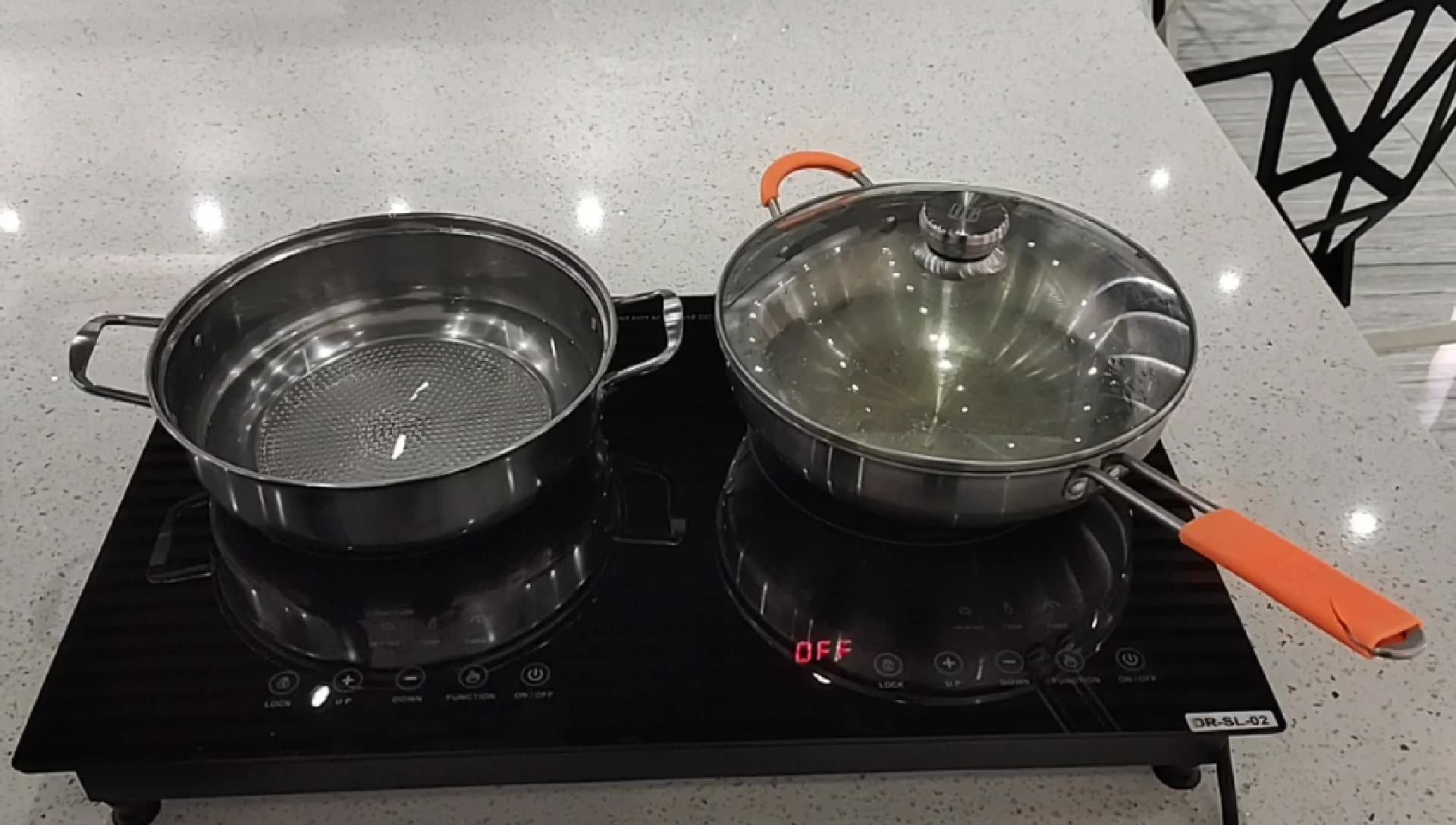 New Design 2 Heads Electric Induction Cooker 2200w Infrared Stove 85 ...