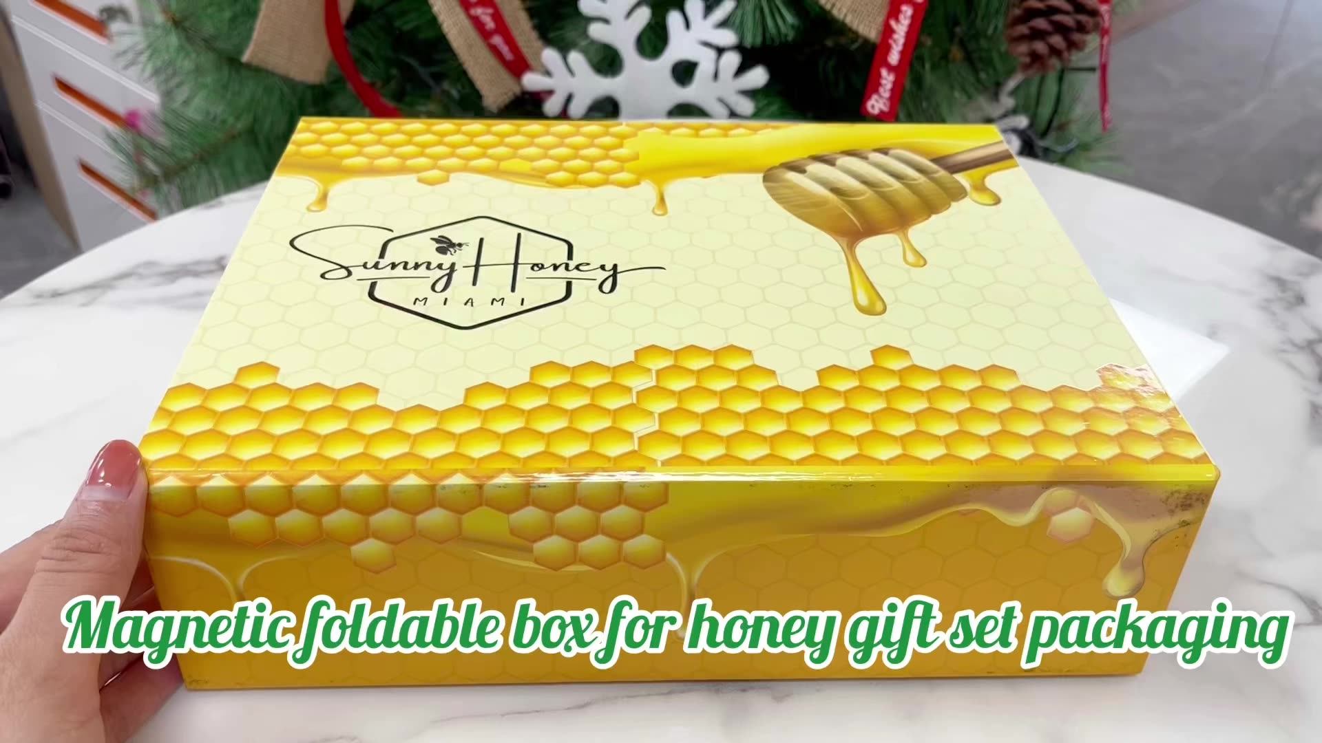 Luxury Black Shaped Package Rigid Cardboard Paper Vip Bee Honey Pot ...