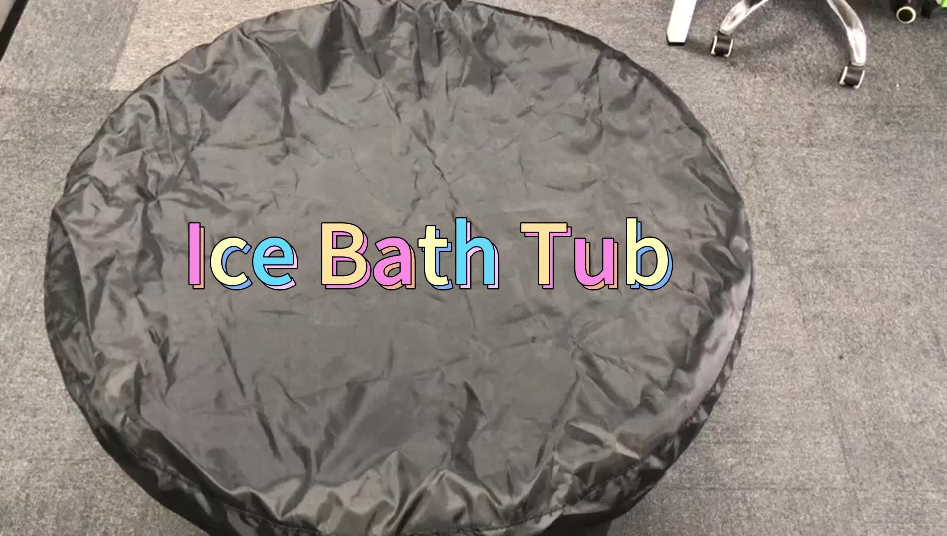 Long Cold Plunge Inflatable Portable Ice Barrel Bath Tub Bucket ...