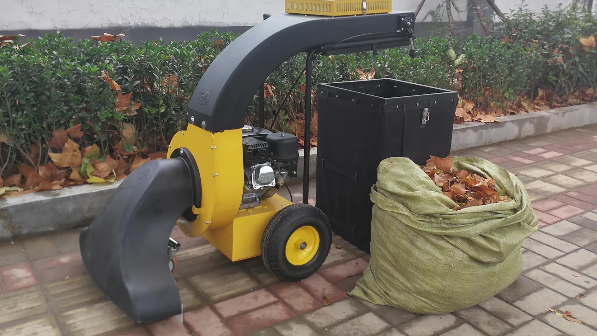 Baiyi-t2 Fallen Leaves Leaf Collector Vacuum Waste Collection Machine Wheeled Leaf Vacuum ...