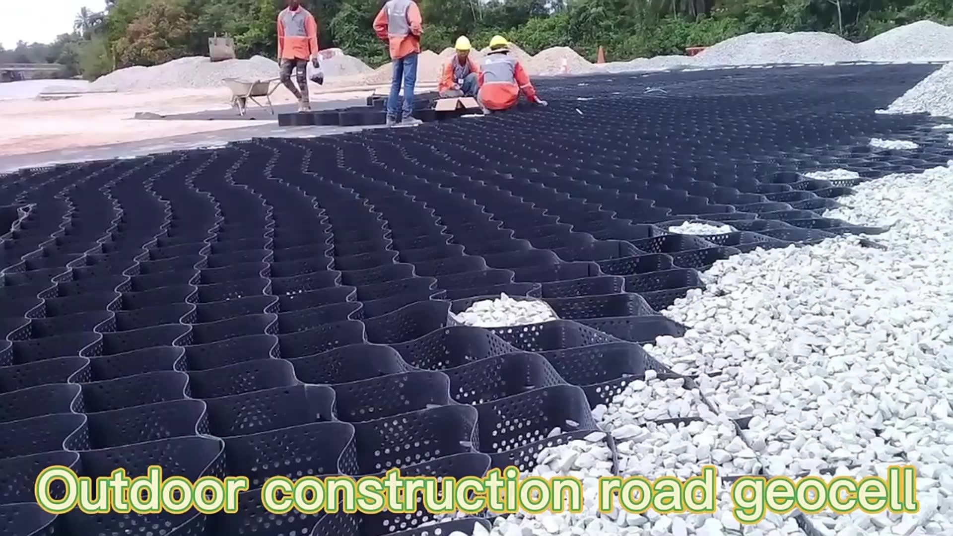 Geocell Ground Enhancement Cellular System Gravel Grid Driveway Hdpe ...