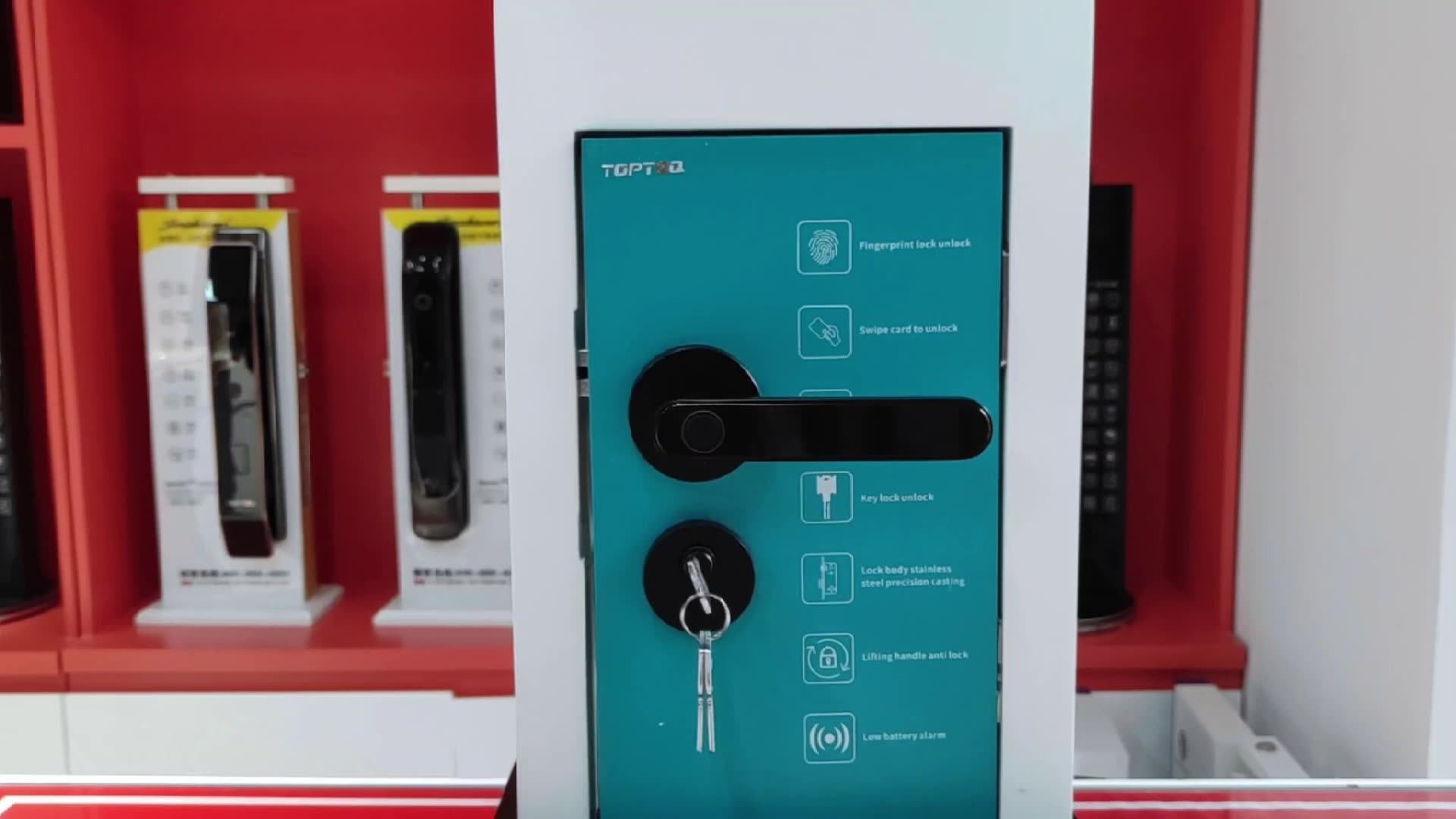 Tuya Ttlock Ble Smart Handle Door Lock Smart Phone Locks App Biometric ...