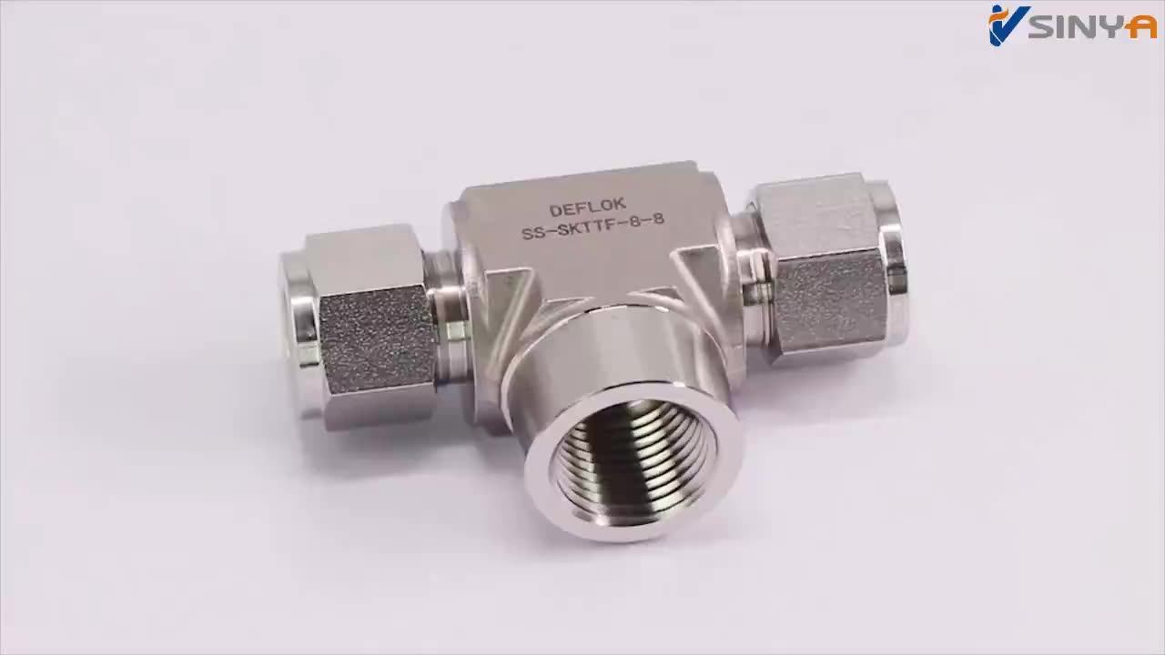 316 Stainless Steel Swagelok Type Instrumentation Tube Fittings 1/16 To ...