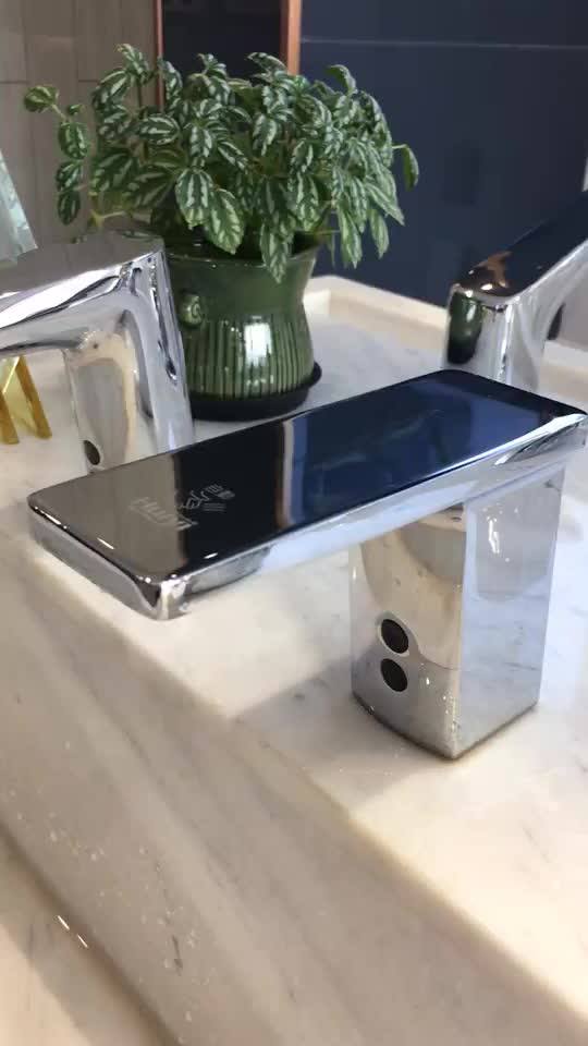 New Design Brass Chrome Auto Shut Off Tap Automatic Sensor Faucet Hy ...