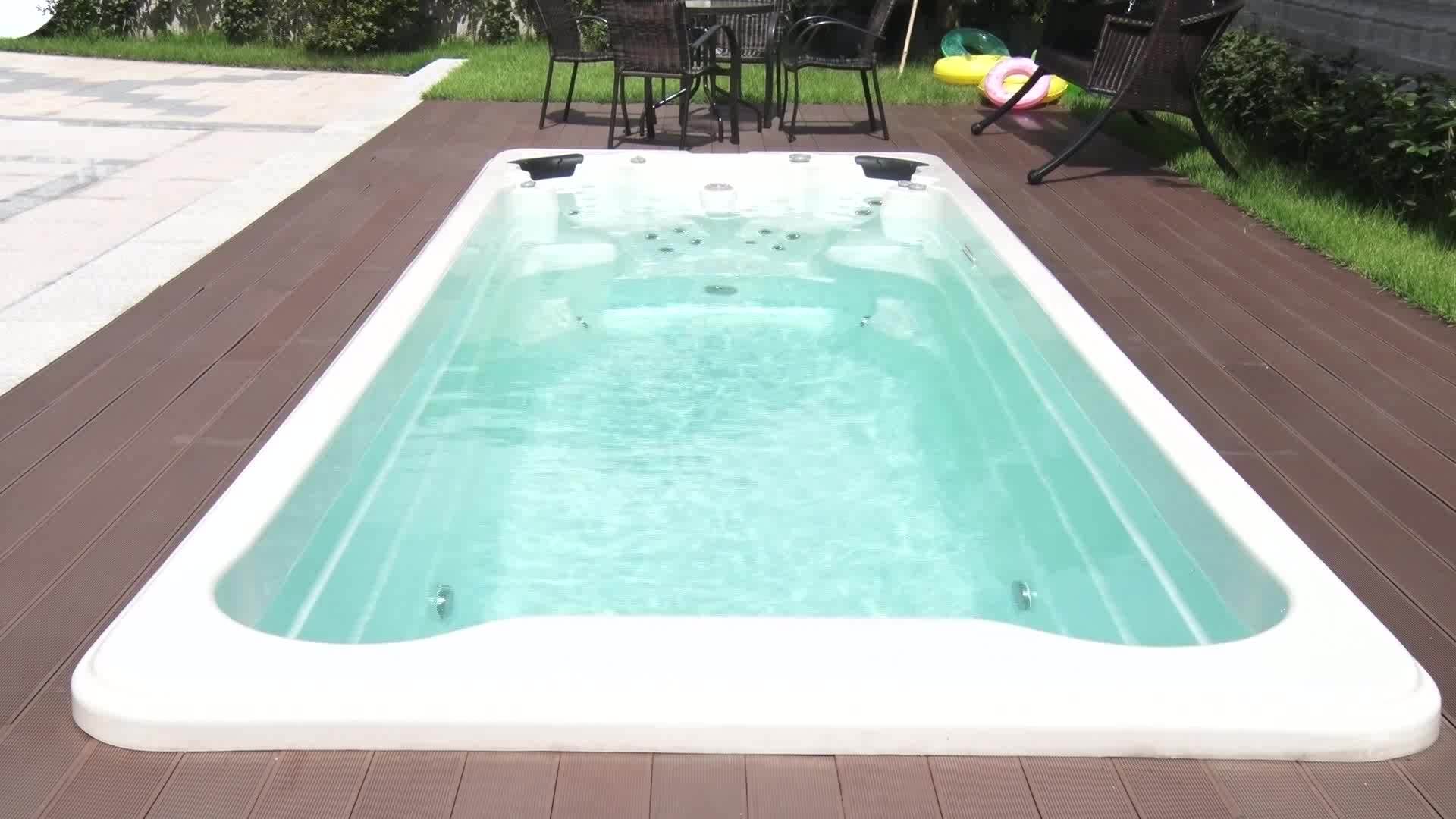 Unique Design 4 Seats Balboa System Outdoor Backyard Swim Spa Pool ...