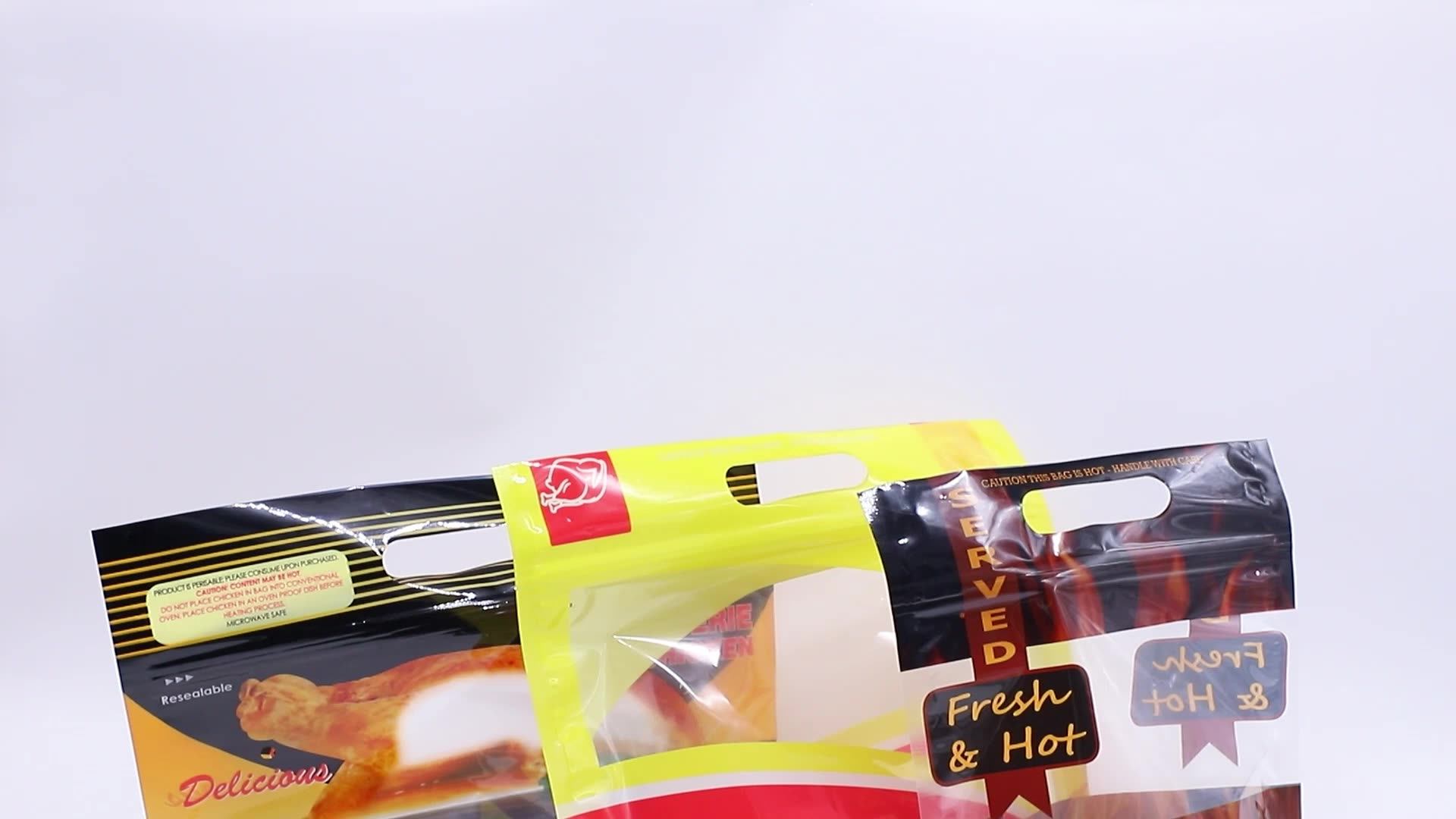 Custom Printed Plastic Laminated Stand Up Pouch Rotisserie Roast ...