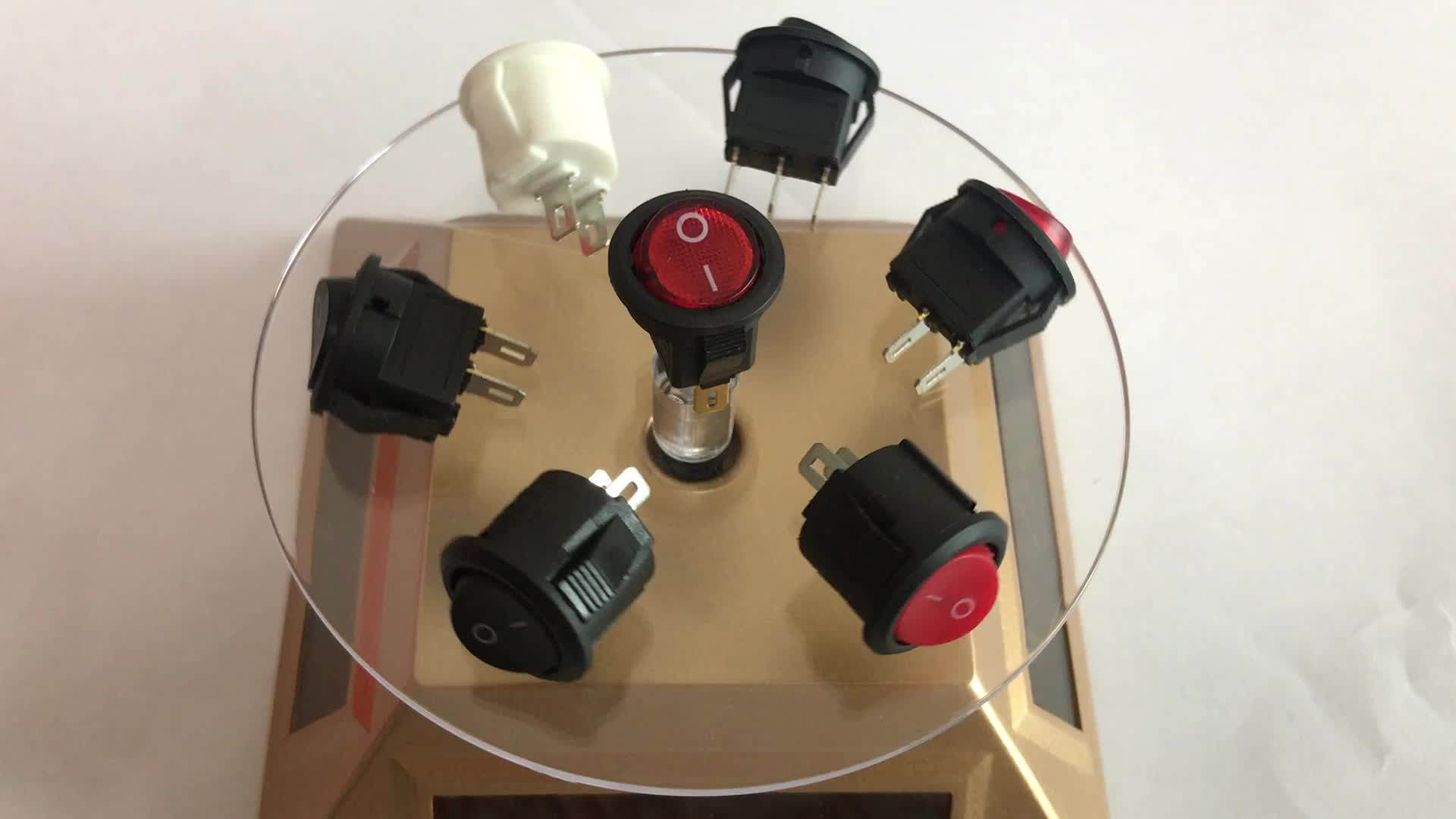 Mini Round 16mm Diameter 2 Pins 2 Position On-off Spst Rocker Switch ...