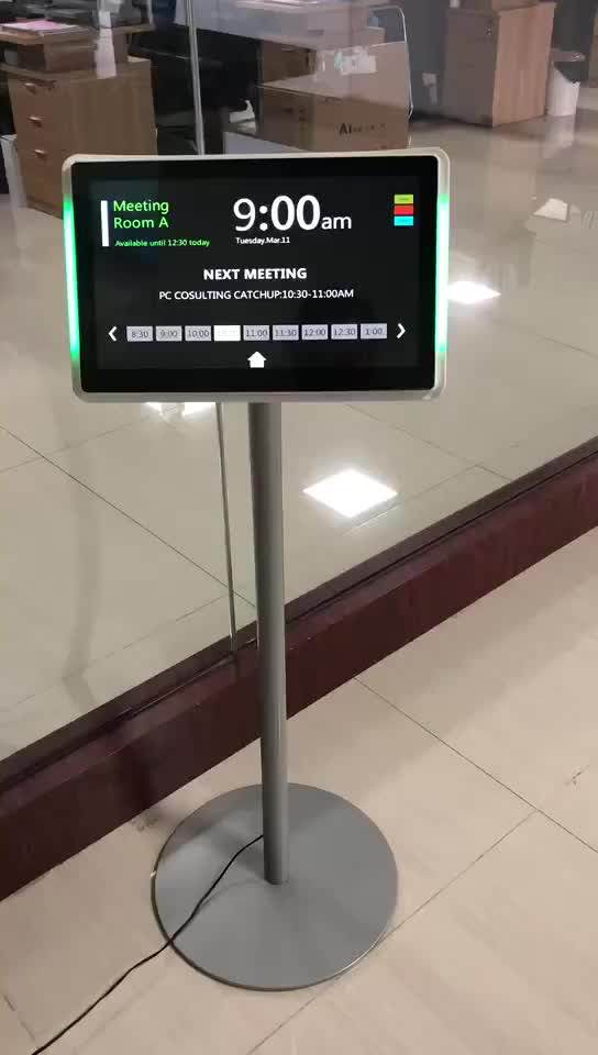 Meeting Room Booking Display 10 Inch Ips Screen Wifi Rj45 Wall Mount ...