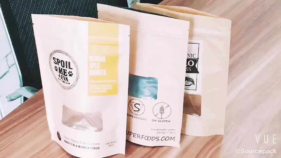 Resealable Animal Feed Pet Dog Food Kraft Paper Packaging Bag - Buy ...