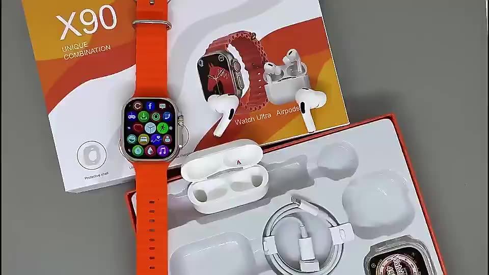 X90 Five In One Series Fashion Smart Watch Large Screen 49mm Two Hand ...