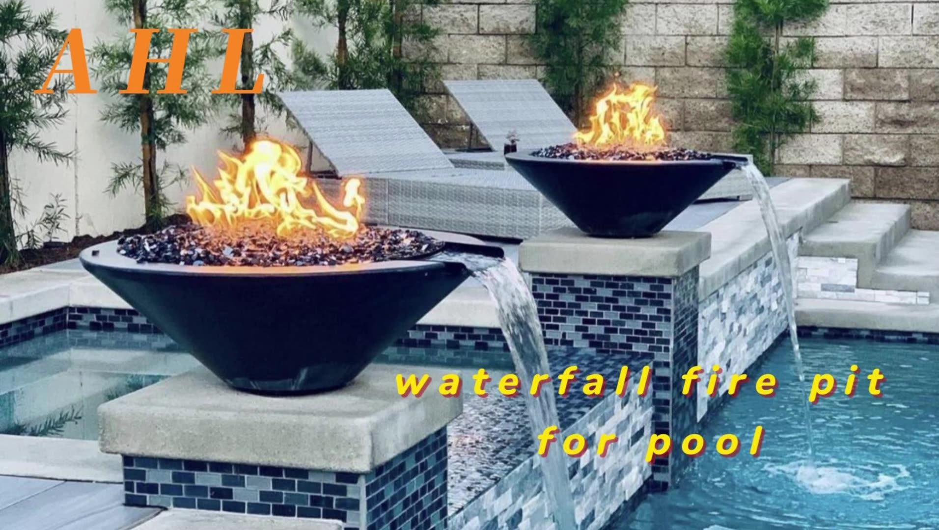 Gas Water Fire Pit Modern Design Color Powder Painted Gas Fire Pit ...