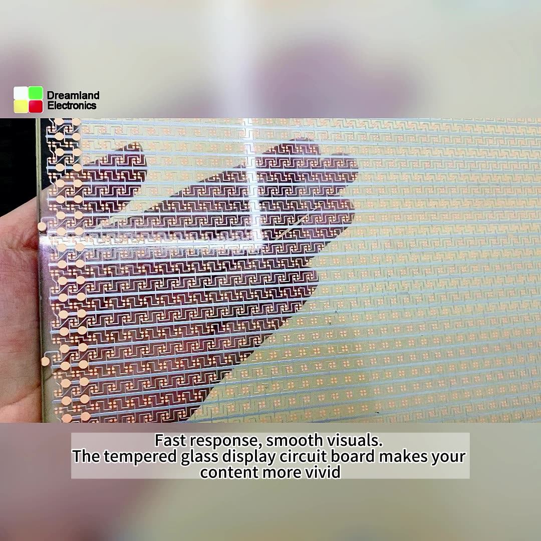 Glass Pcb Transparent Single-sided Circuit Board For Led Display Custom ...