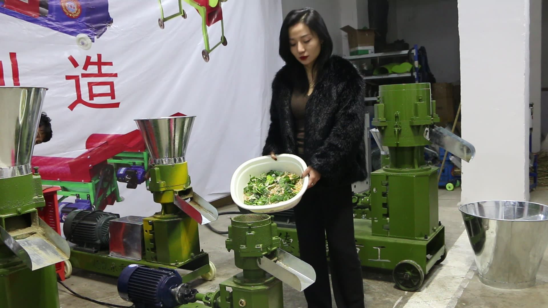 Cattle Feed Processing Mesin Pelet Poultry Pelletizer Mini Feed Pellet ...