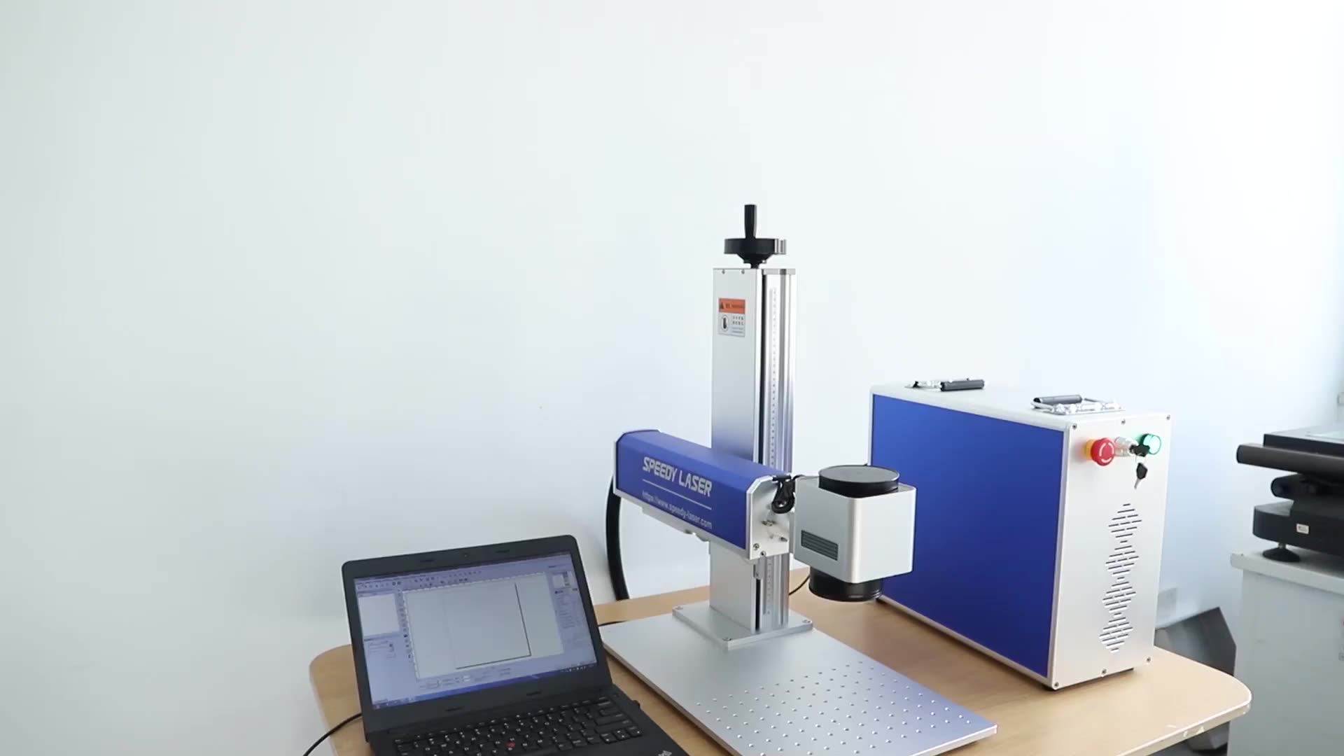 Speedy Laser Sl-fm 20w 30w 50w 60w Fiber Laser Marking Machine Small ...