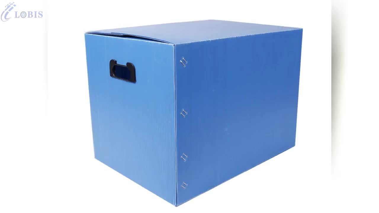 Light Weight Pp Correx Boxes / Folding Corflute Plastic Storage Box ...