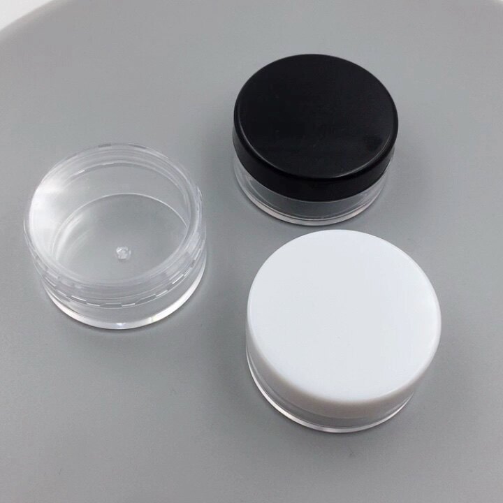10ml 1/3 Oz Ps Clear Round Plastic Sample Cream Box Plastic Container ...