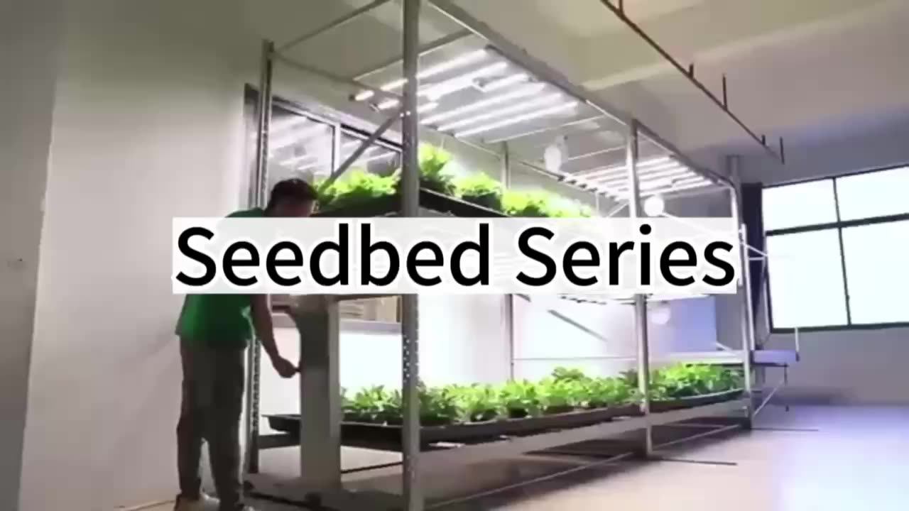 Mobile Vertical Farming Rack Two Tier 4x8ft Grow Racks Indoor ...