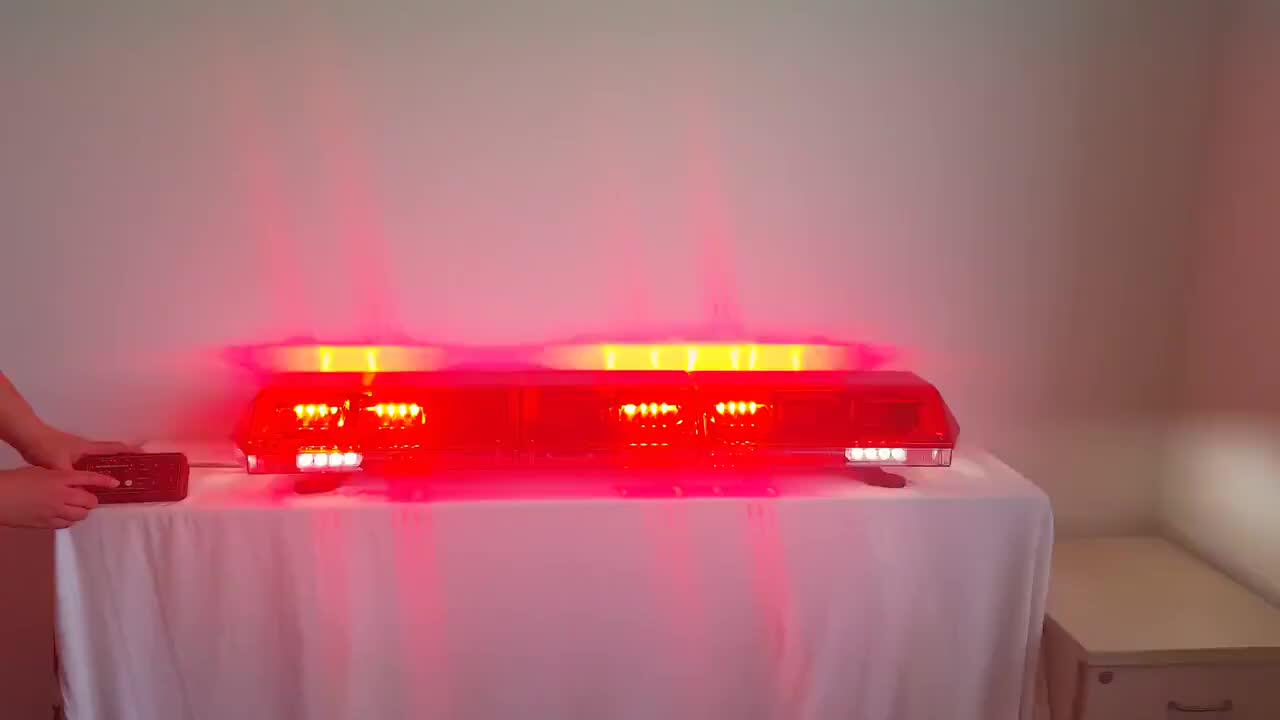 48 Inch High Power Ambulance Revolving Light Dc12v Red Blue Lightbar ...