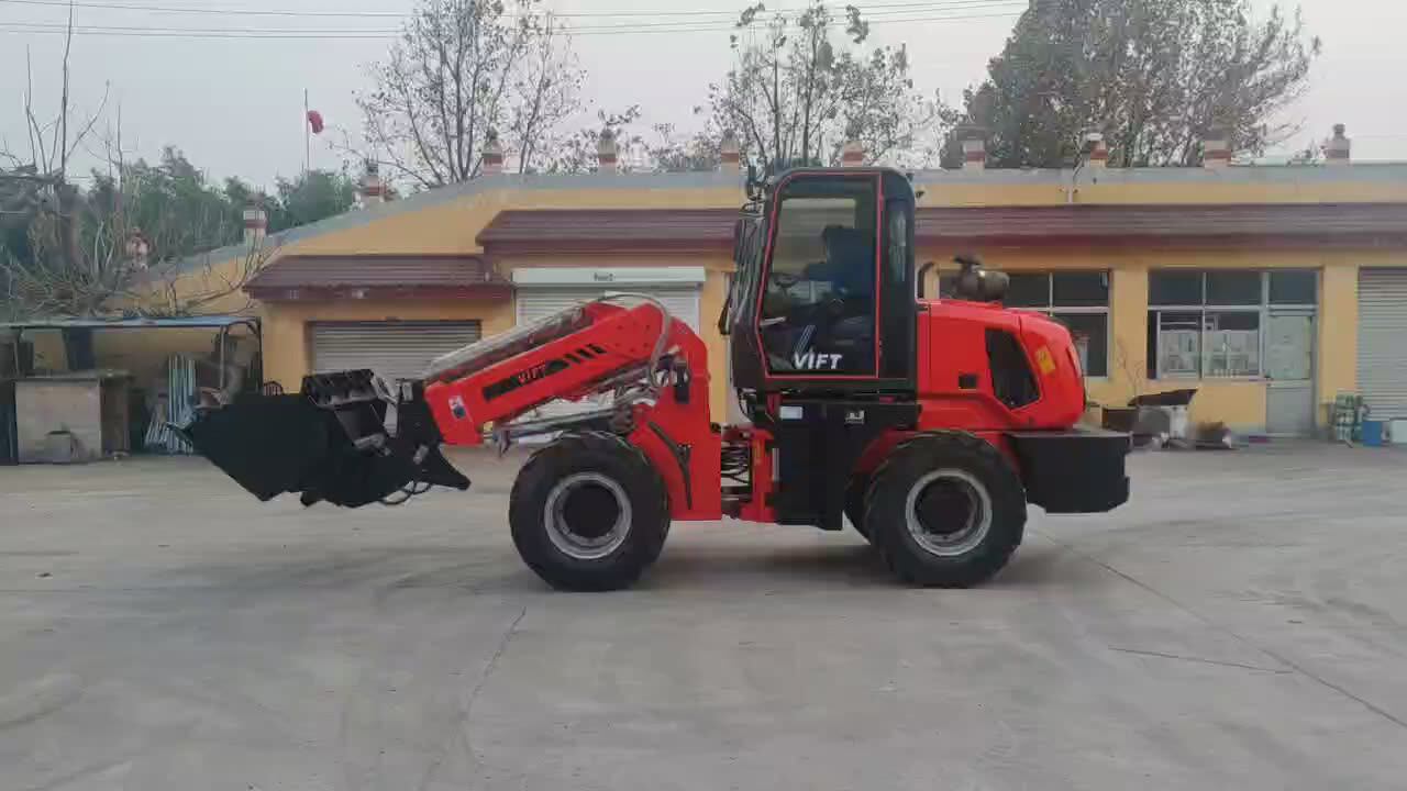 Qilu Agricultural Micro Mini Compact Telescopic Diesel Wheel Skid Steer ...