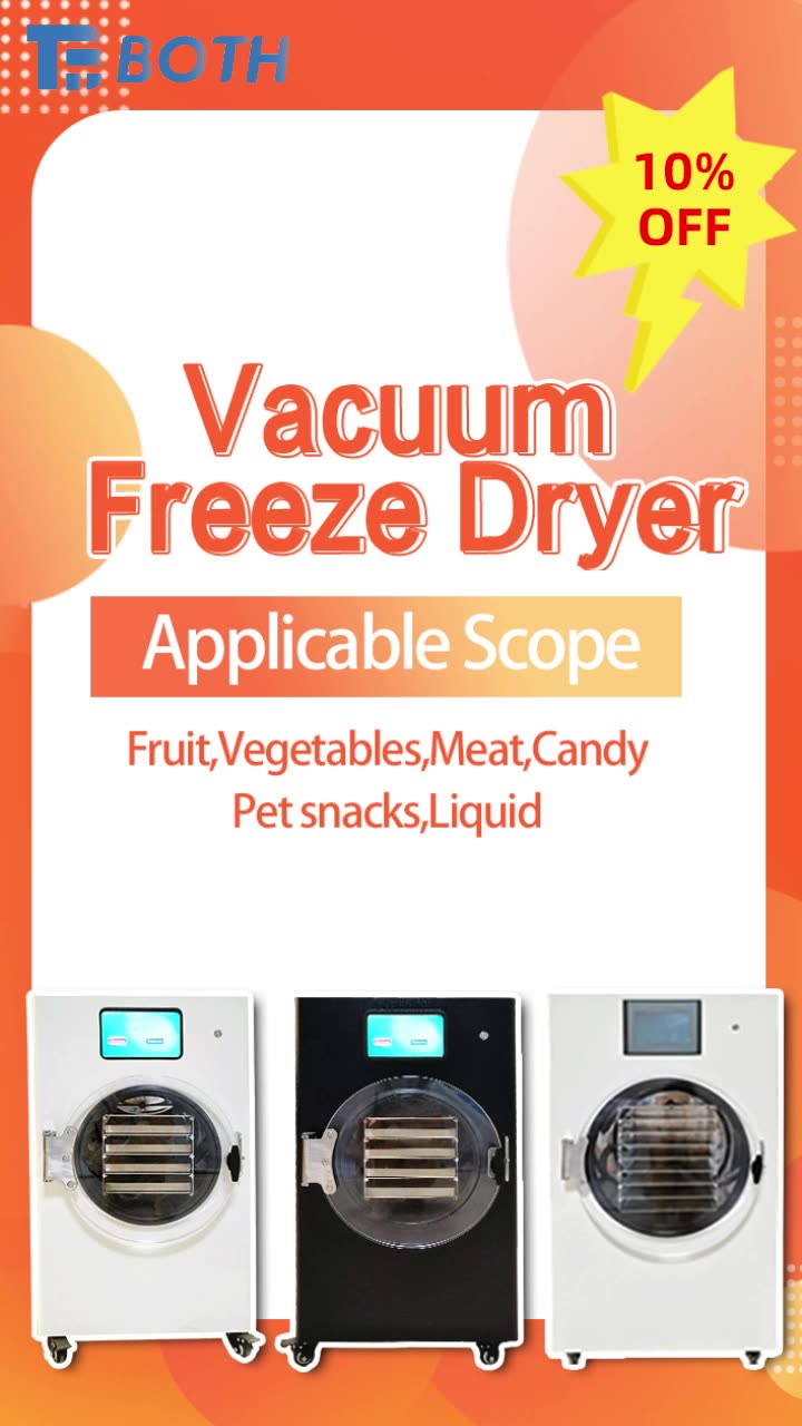 Small Commercial Lyophilizer Vacuum Freeze Drying Equipment Machine Mini Home Use Freeze Dryer ...