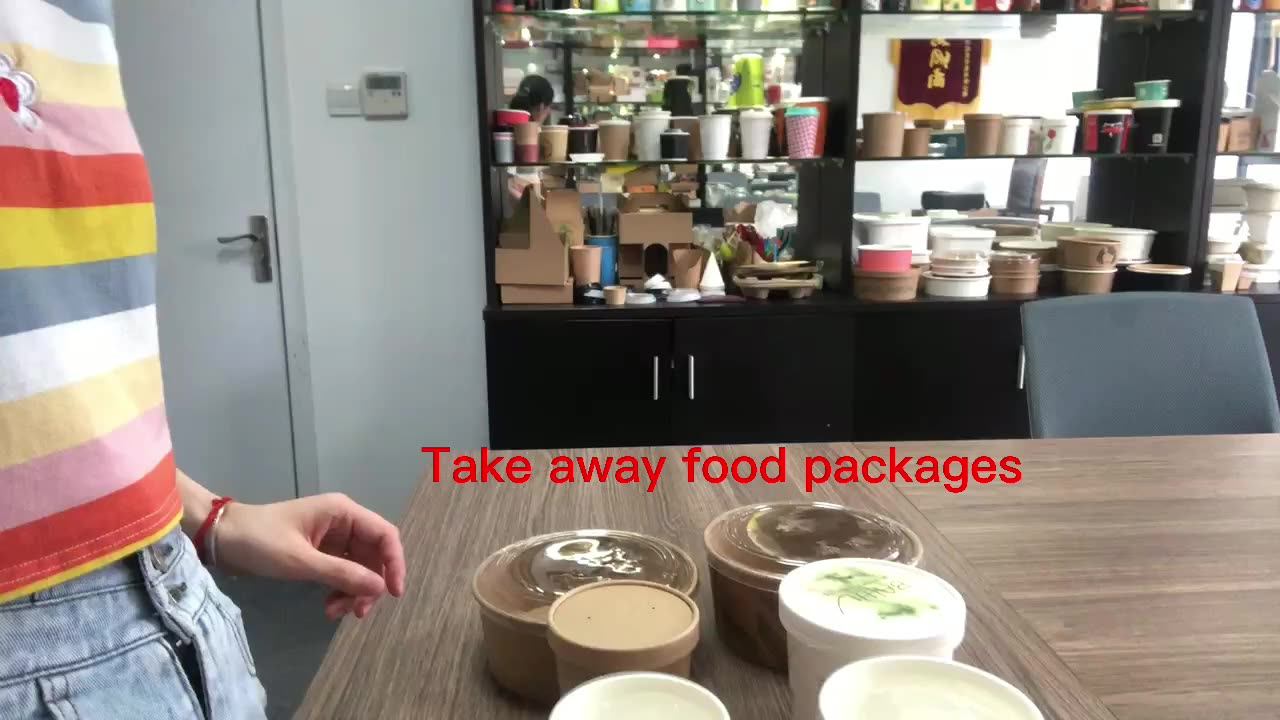 Wadah Salad Buah Sekali Pakai Kemasan Bawa Pergi Dengan Tutup Sekali ...