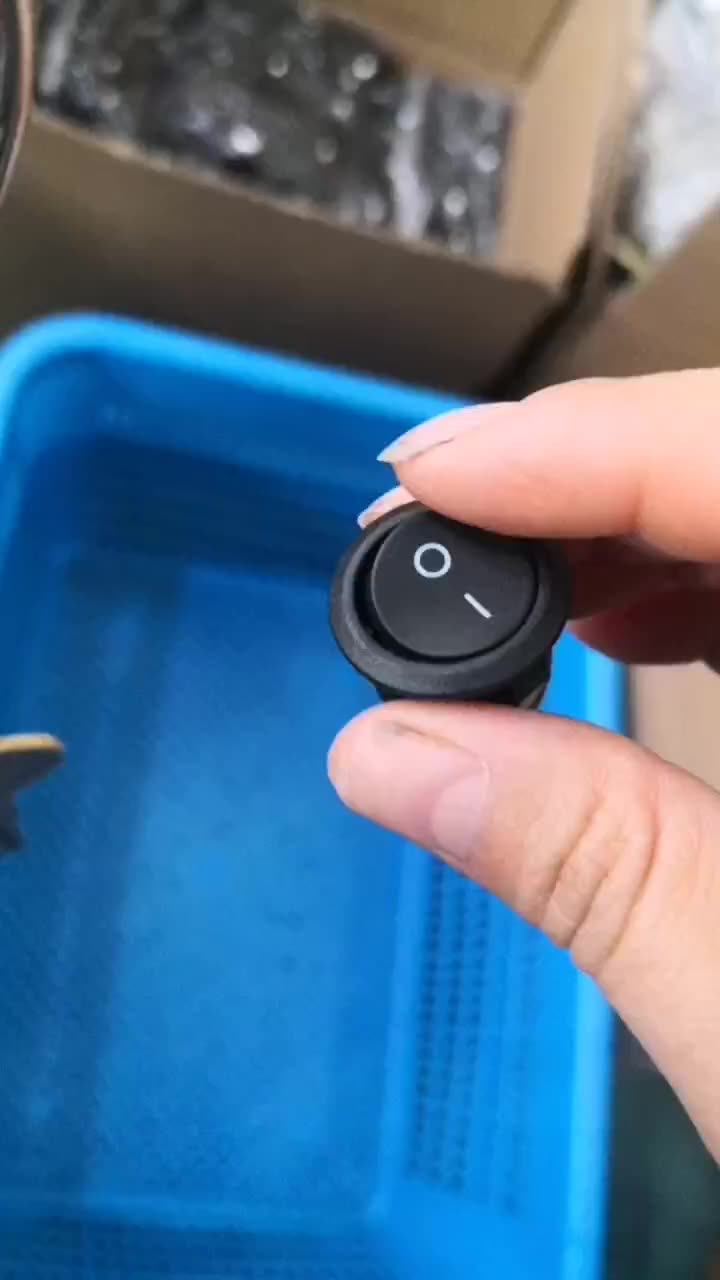 Mini Small Round Rocker Switch R16 Diameter 16mm 2pins 3pins 2spostion ...