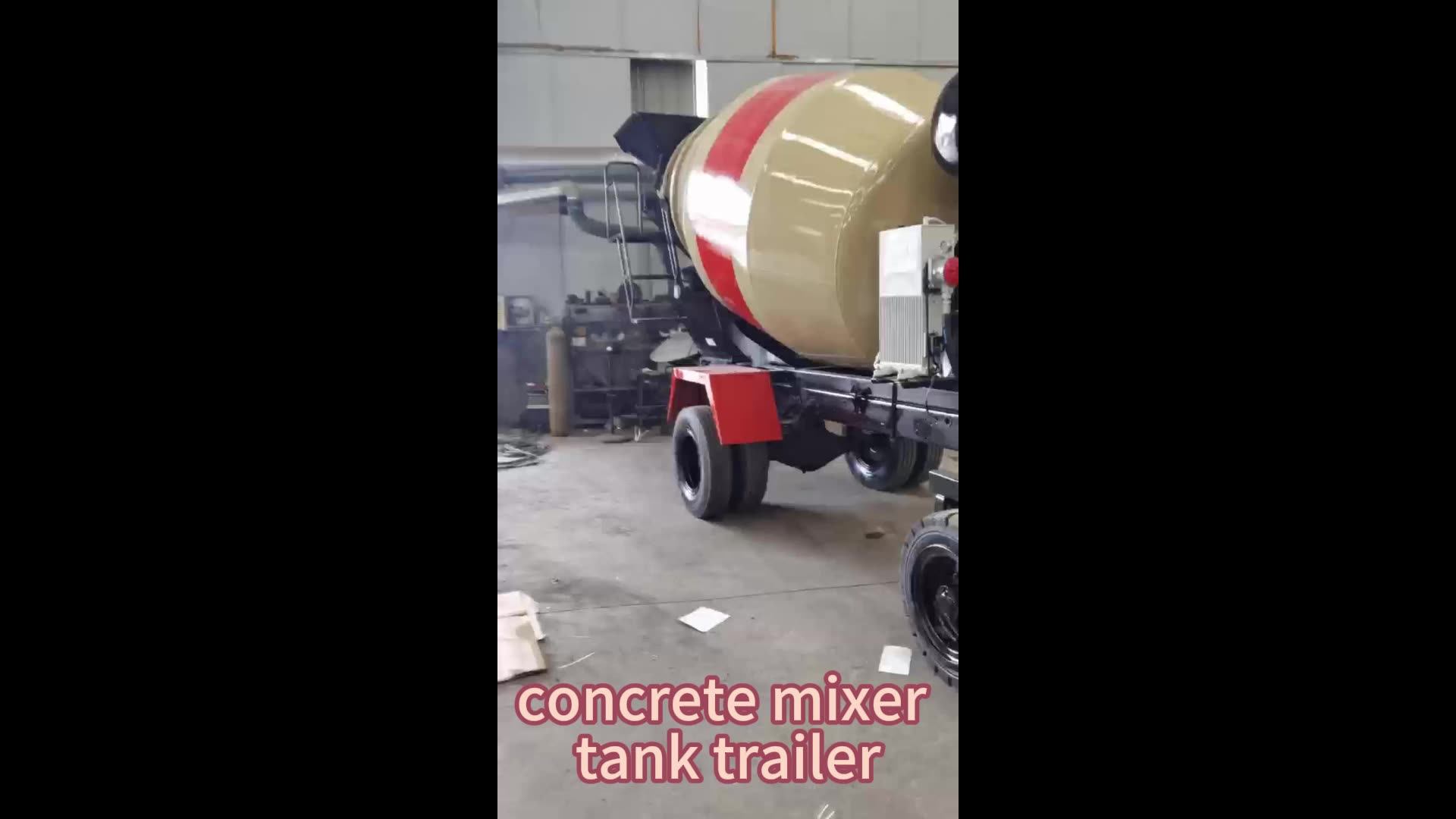 Concrete Mixer Semi Trailer V Shape Bulk Detachable Two Axle 4 Wheel ...