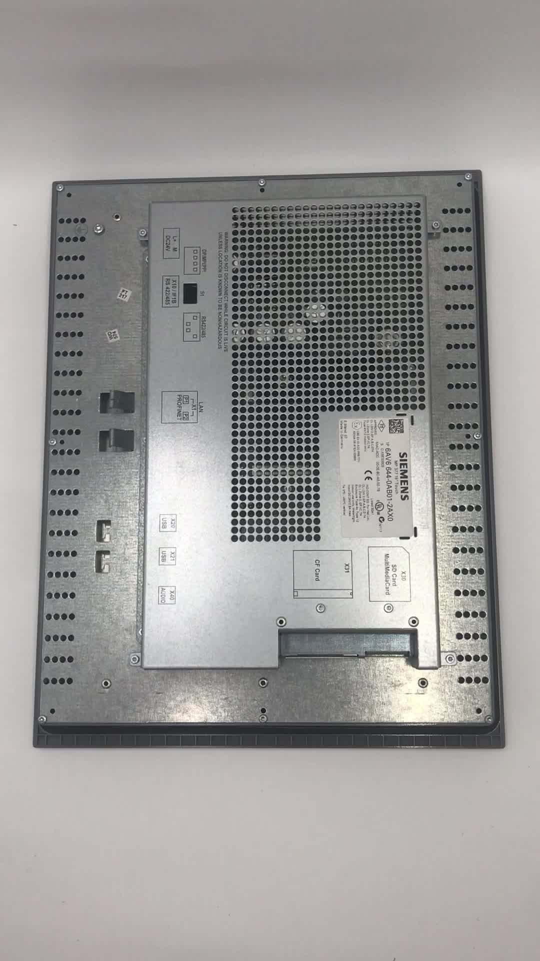 Siemens Hmi 15 Inch Simatic Mp 377 Hmi Touch Display 6av6644-0ab01-2ax0 ...