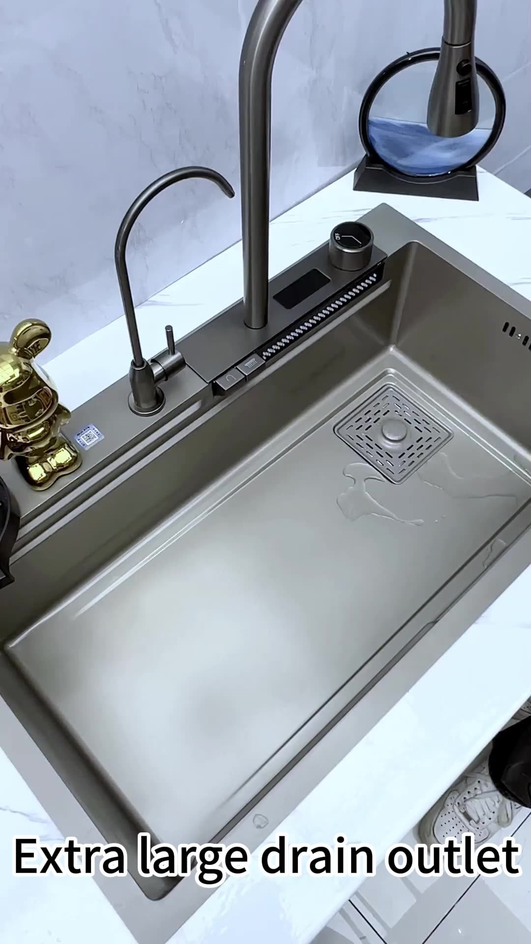 Digital Display Modern Kitchen Sink Smart Kitchen Sink Kitchen Sink ...