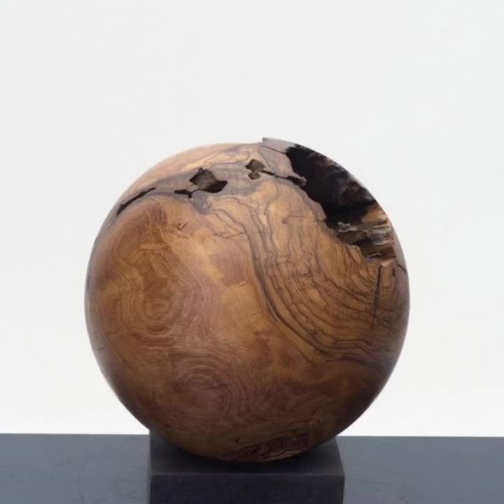 Custom Rustic Wood Living Natural Teak Wood Orb,Decorative Orbs For ...