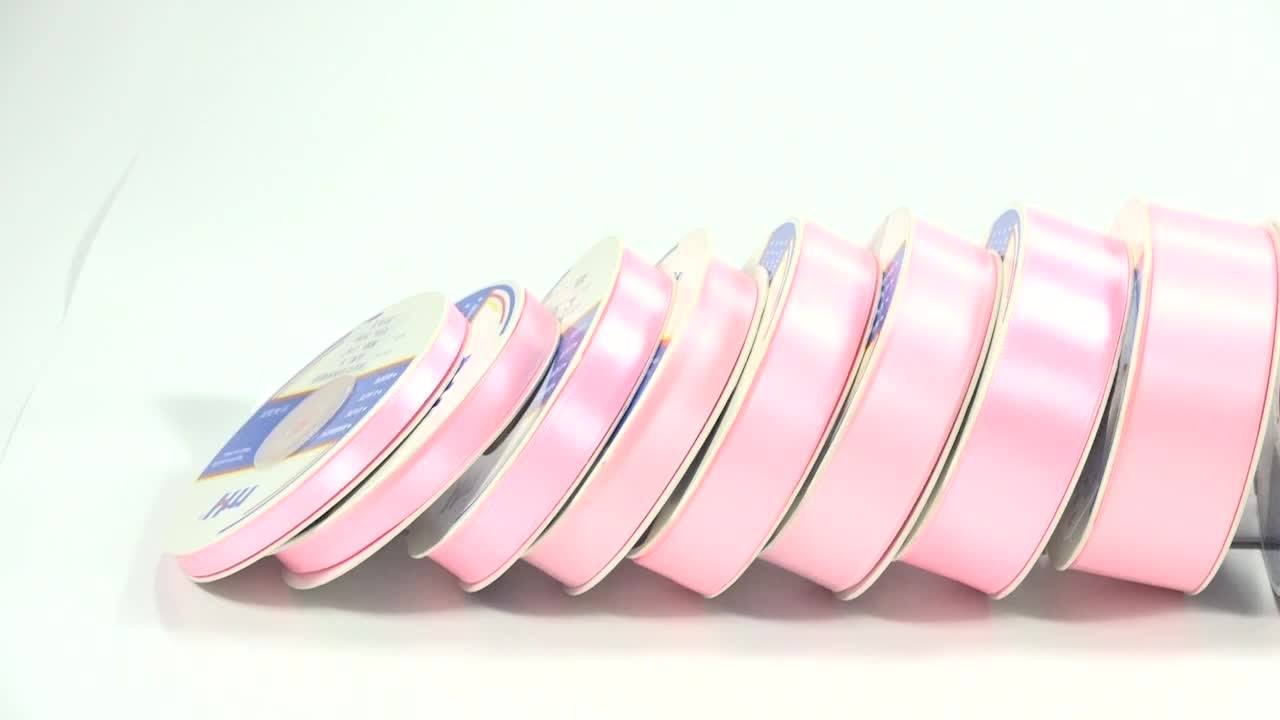 Slit Edge Blank Satin Ribbon Roll For Clothing Garment Wash Care Label ...