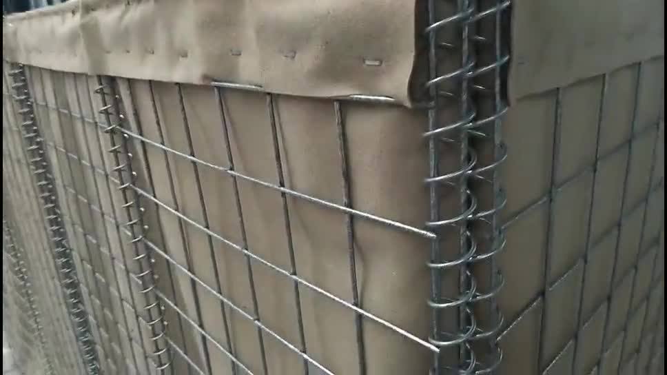 Sand Filled Galvanized Defensive Barrier Military Perimeter Security ...