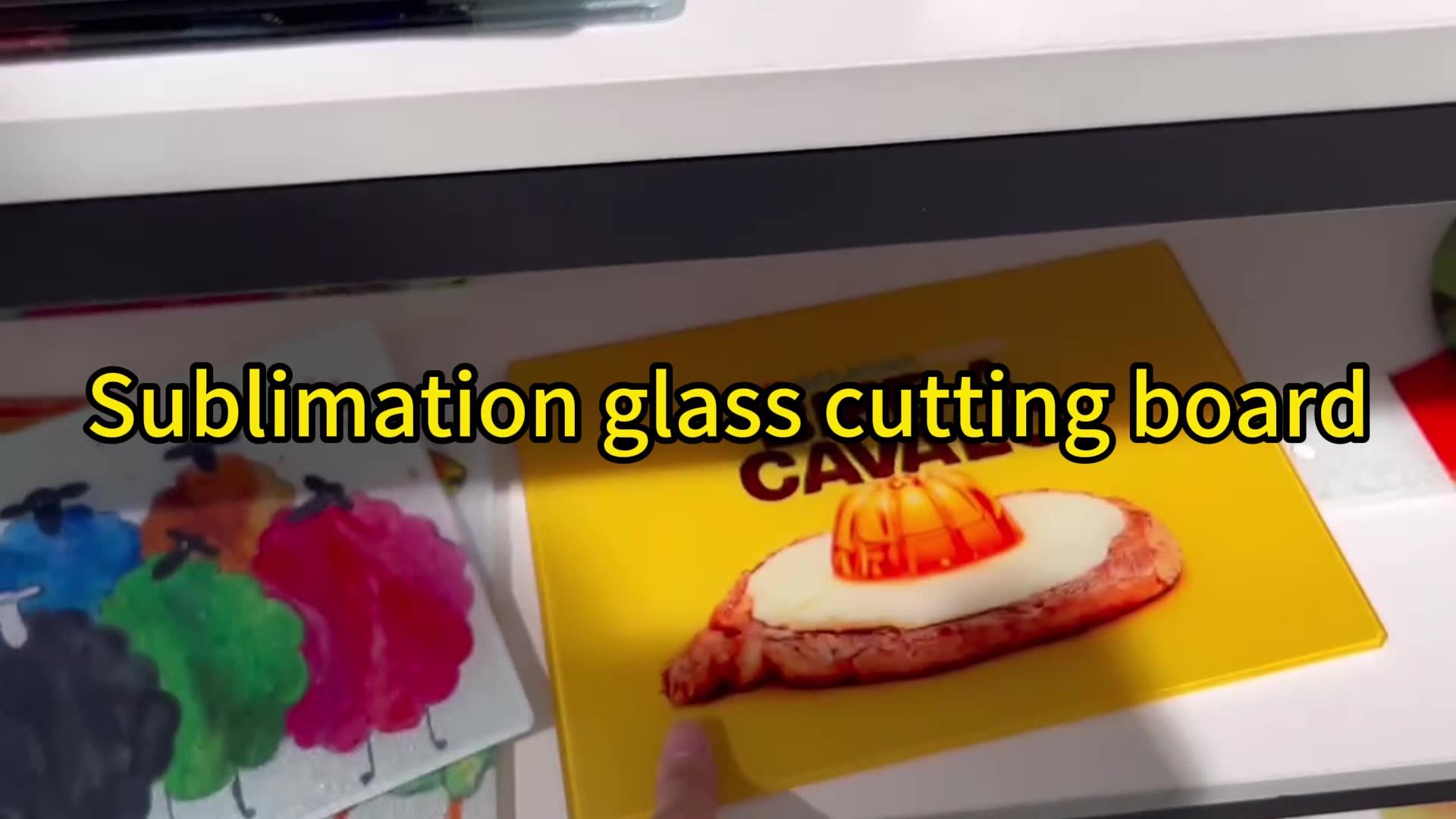 Clear Sublimation Glass Cutting Board Blank Rectangle Round Shape ...