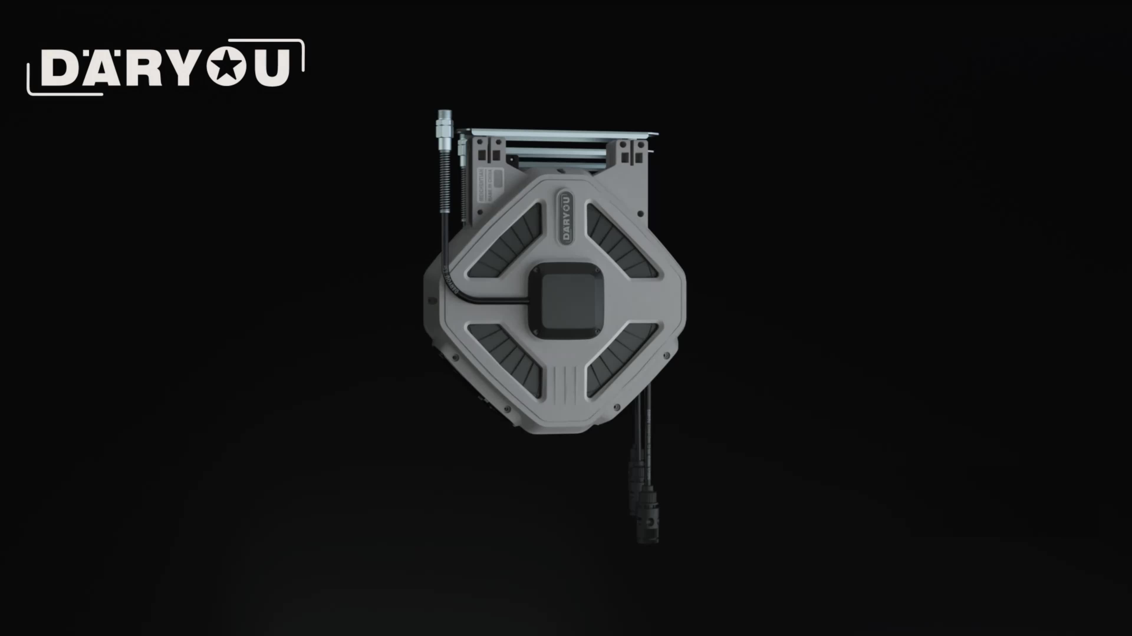 Daryou Wall Mounted Retractable Extension Cord Reel Combination Hose ...