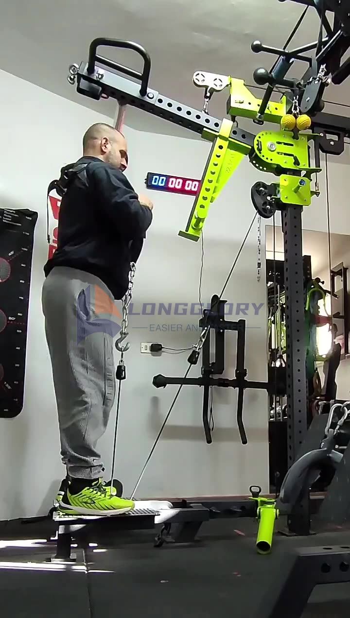 All In One Cable Crossover Power Rack Squat Rack Trainer Commercial ...