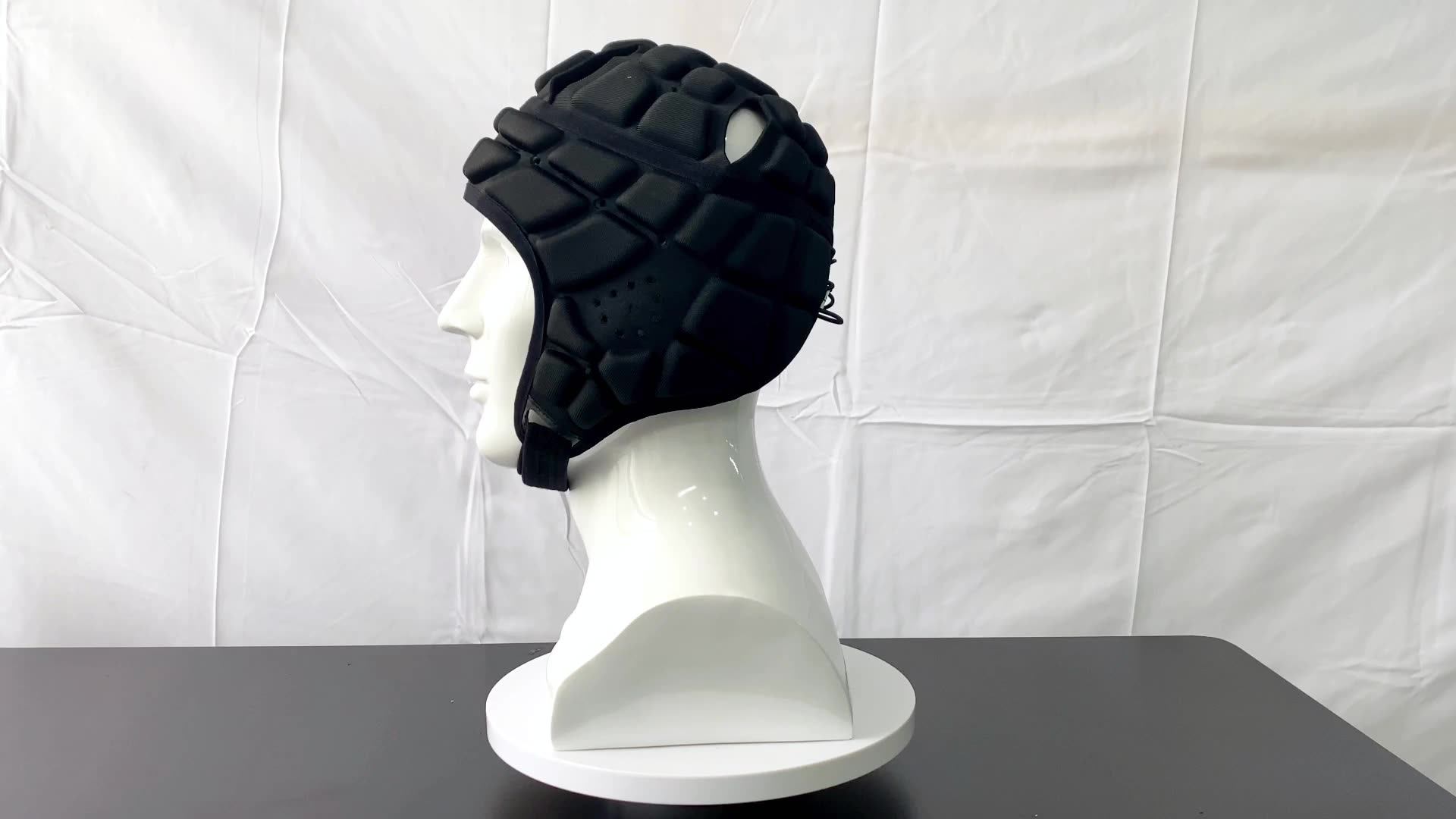 Rugby Pad Softshell Helmet 7on7 7v7 Autism Epilepsy Scrum Cap Soccer ...