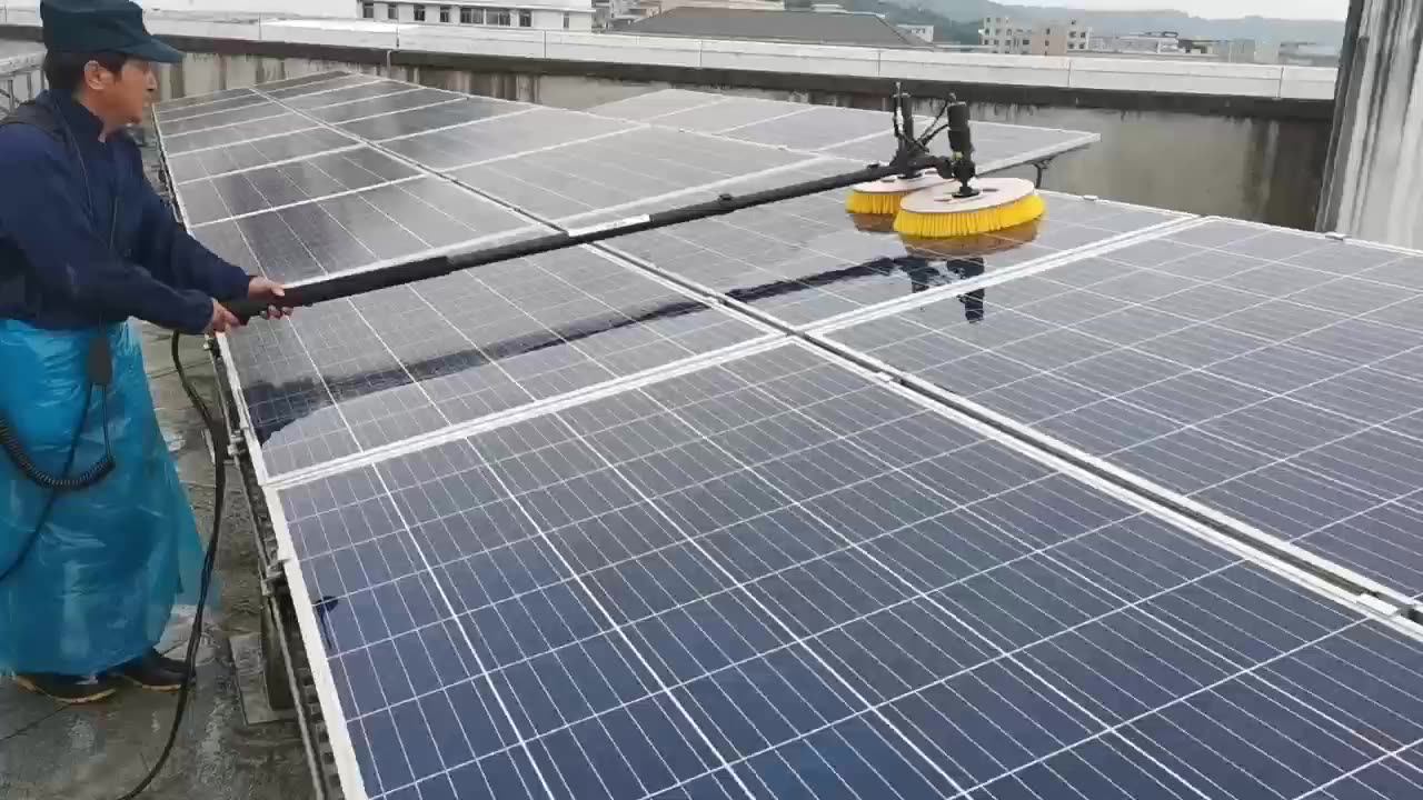 Manufacturer Solar Panel Cleaning Washing Robot Machine 7.5m Automatic ...
