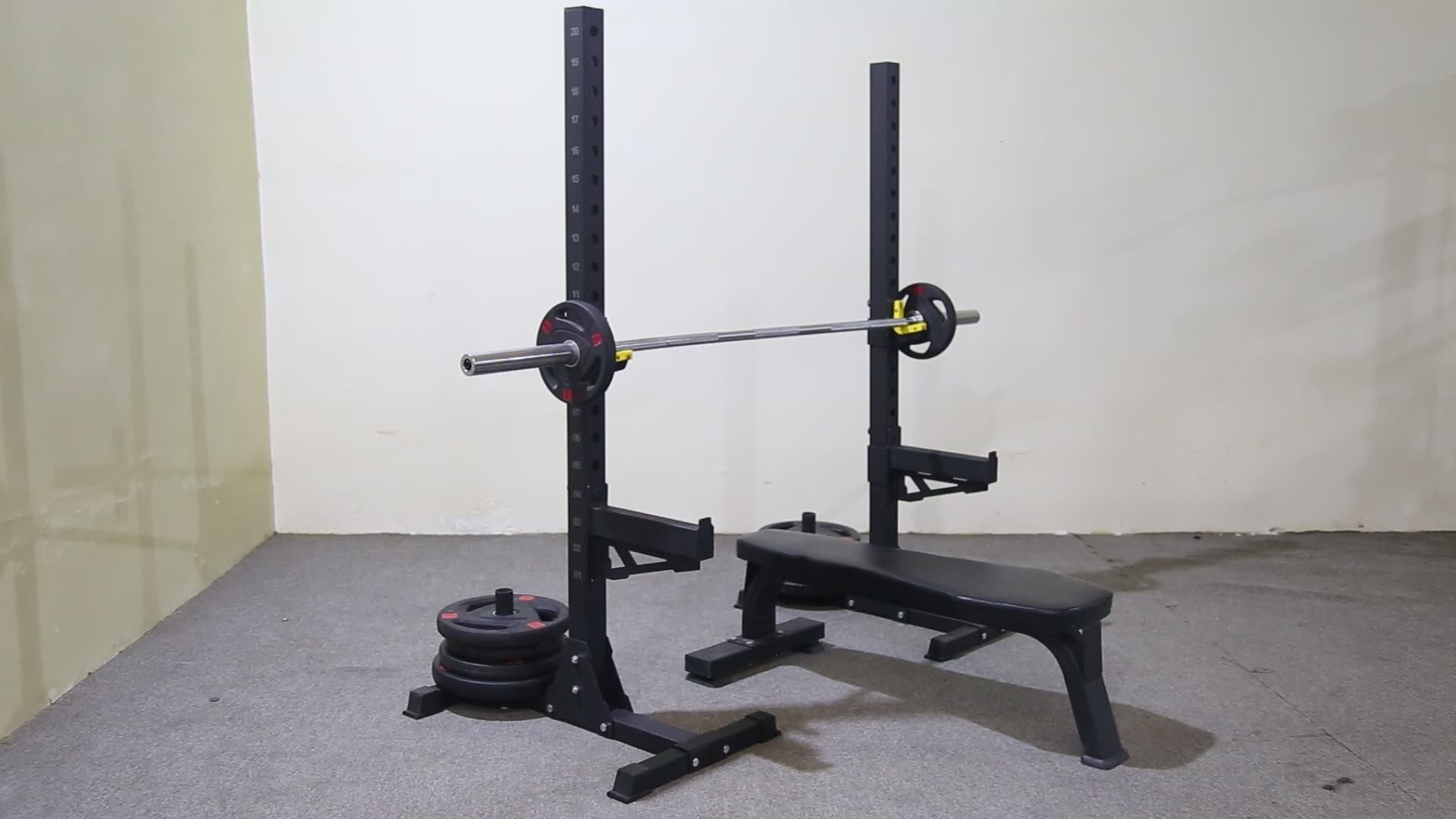 Squat Rack Bench Press Combo Gym Equipment Fitness Machine - Buy Squat ...