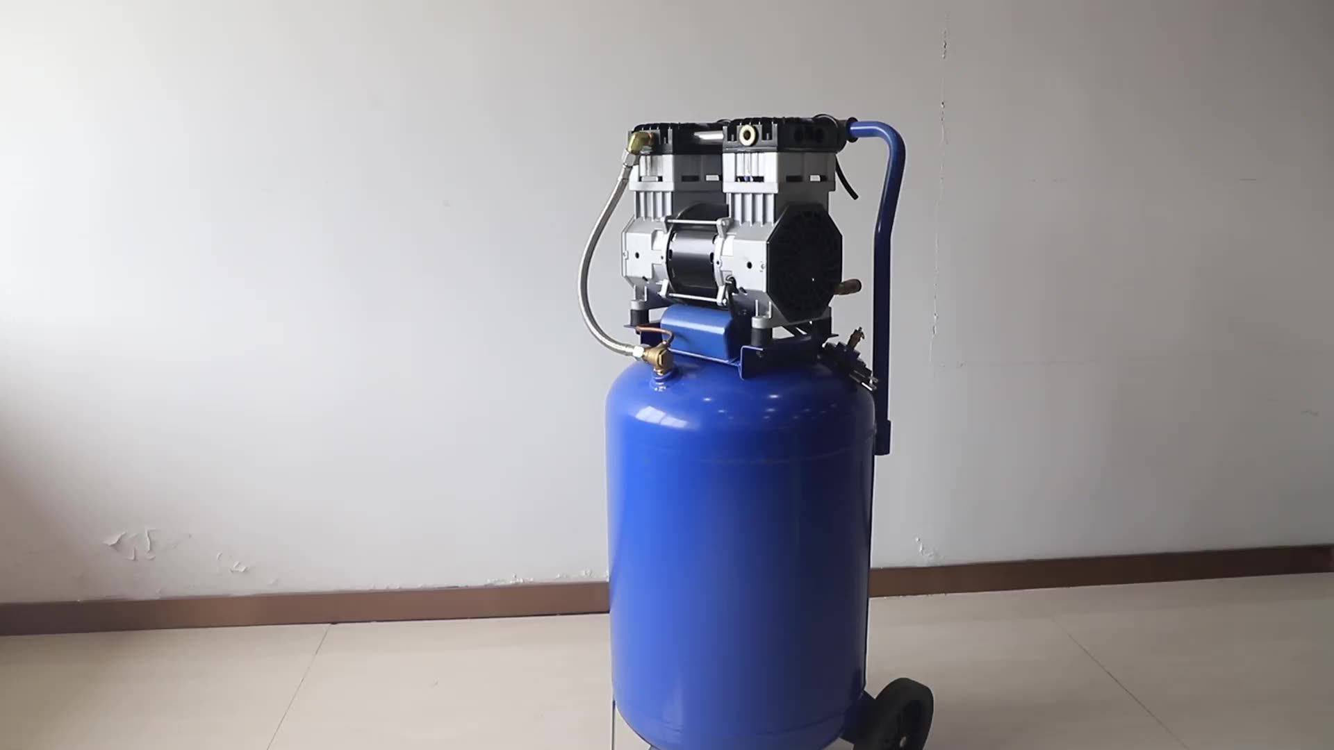 Cuve Compresseur Occasion 1.5kw 2hp 220v 200 Litre Vertical Silent Air Compressor Piston ...