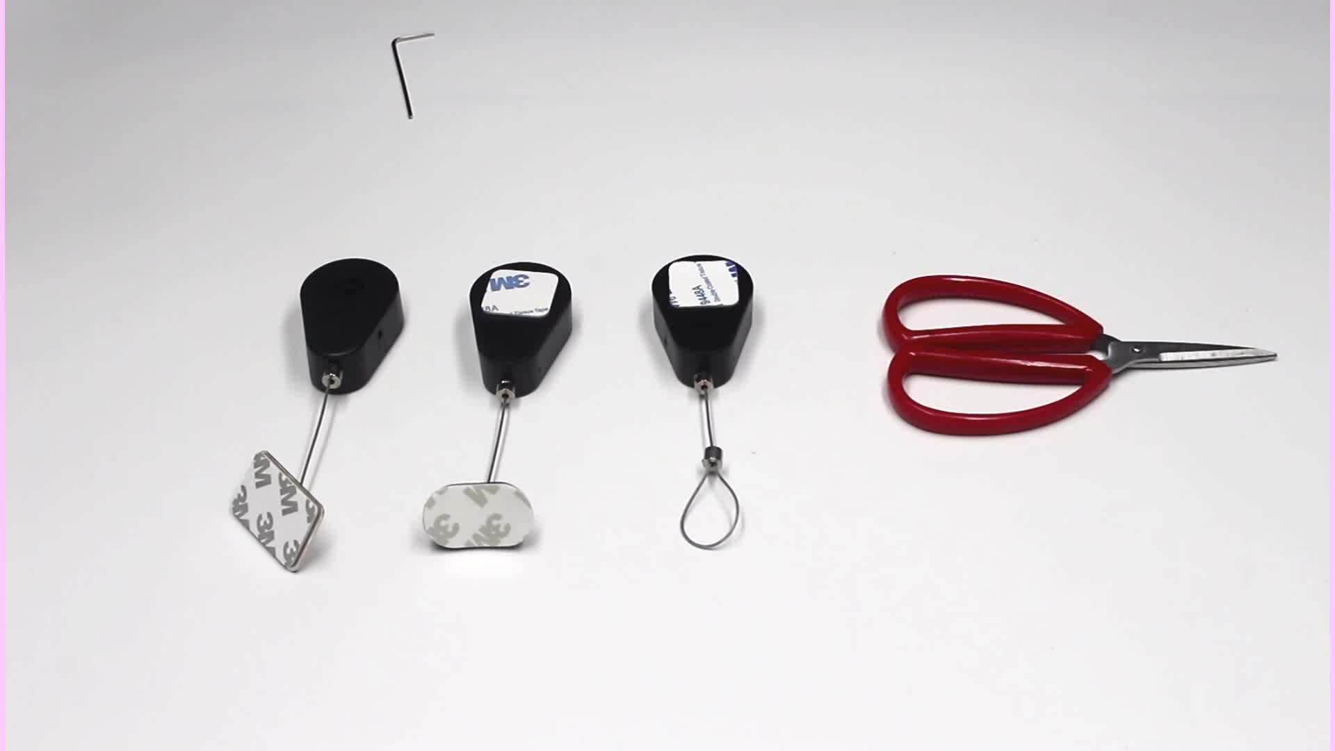 Security Anti-theft Pull Box Cable Retractor With A Rope Loop - Buy ...