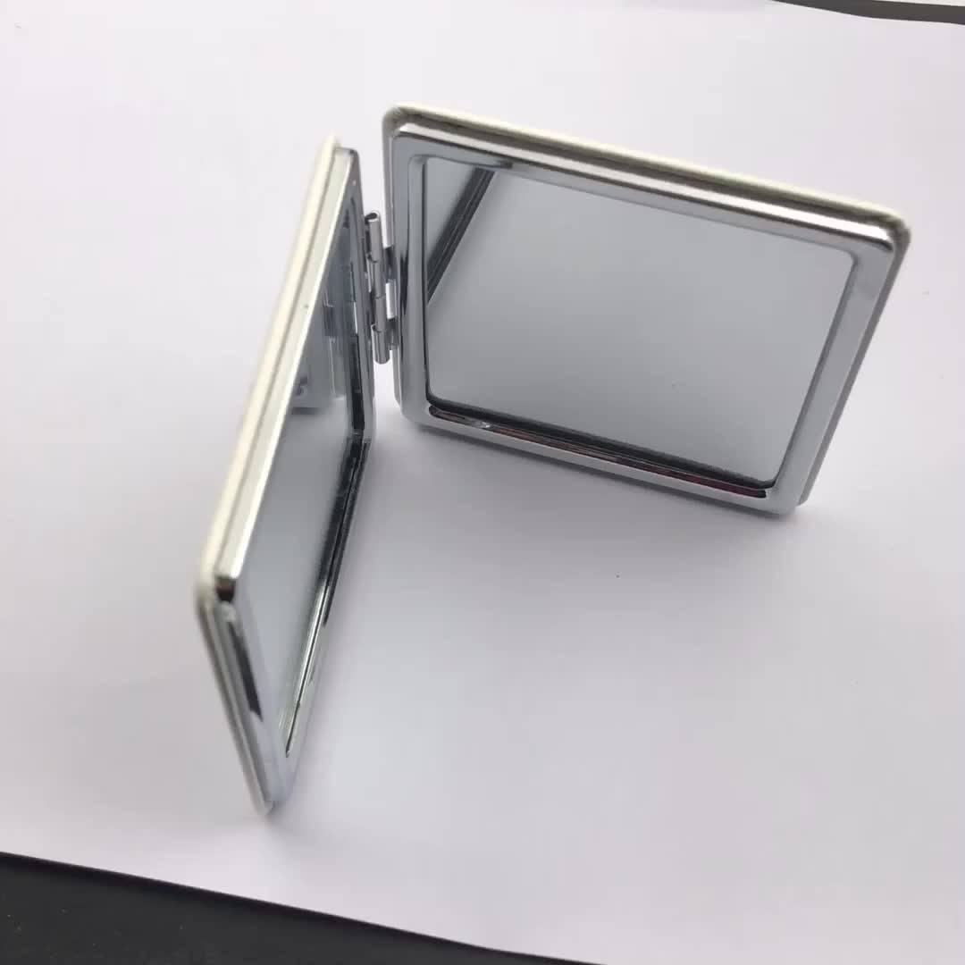 Pu Leather Compact Mirror Cosmetic Hand Carry Mirror Make Up - Buy Pu ...