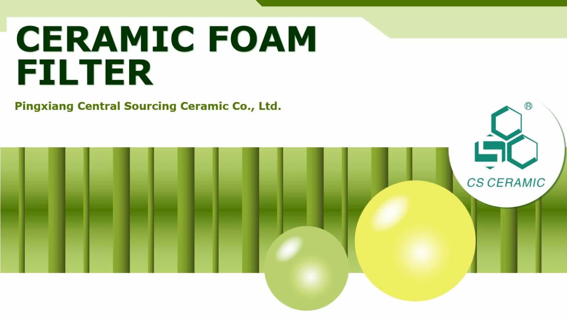 High Quality Sic Ceramic Foam Filter For Steel Casting Industry - Buy ...