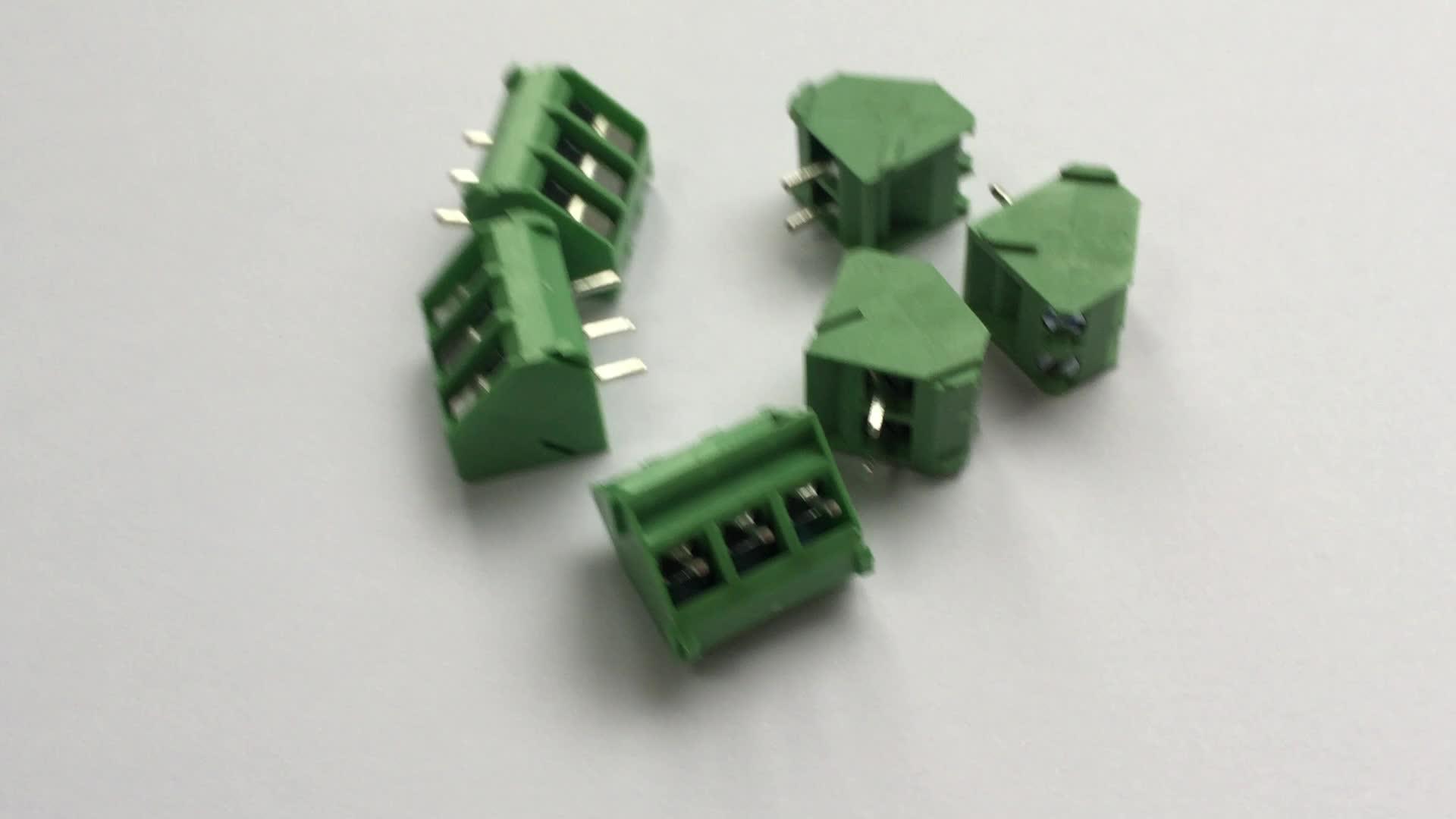 Bornier À Vis De Montage Pcb À 2 Broches,5mm,2.54mm,3.5mm,3.81mm,5.0mm ...