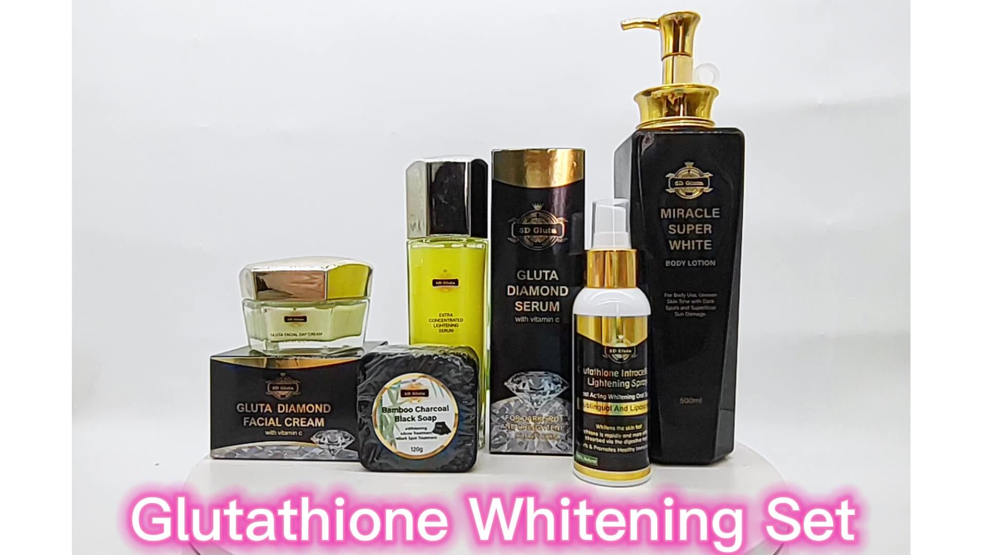 Oem High-end Skin Care Set Gluta Whitening Facial Products For ...
