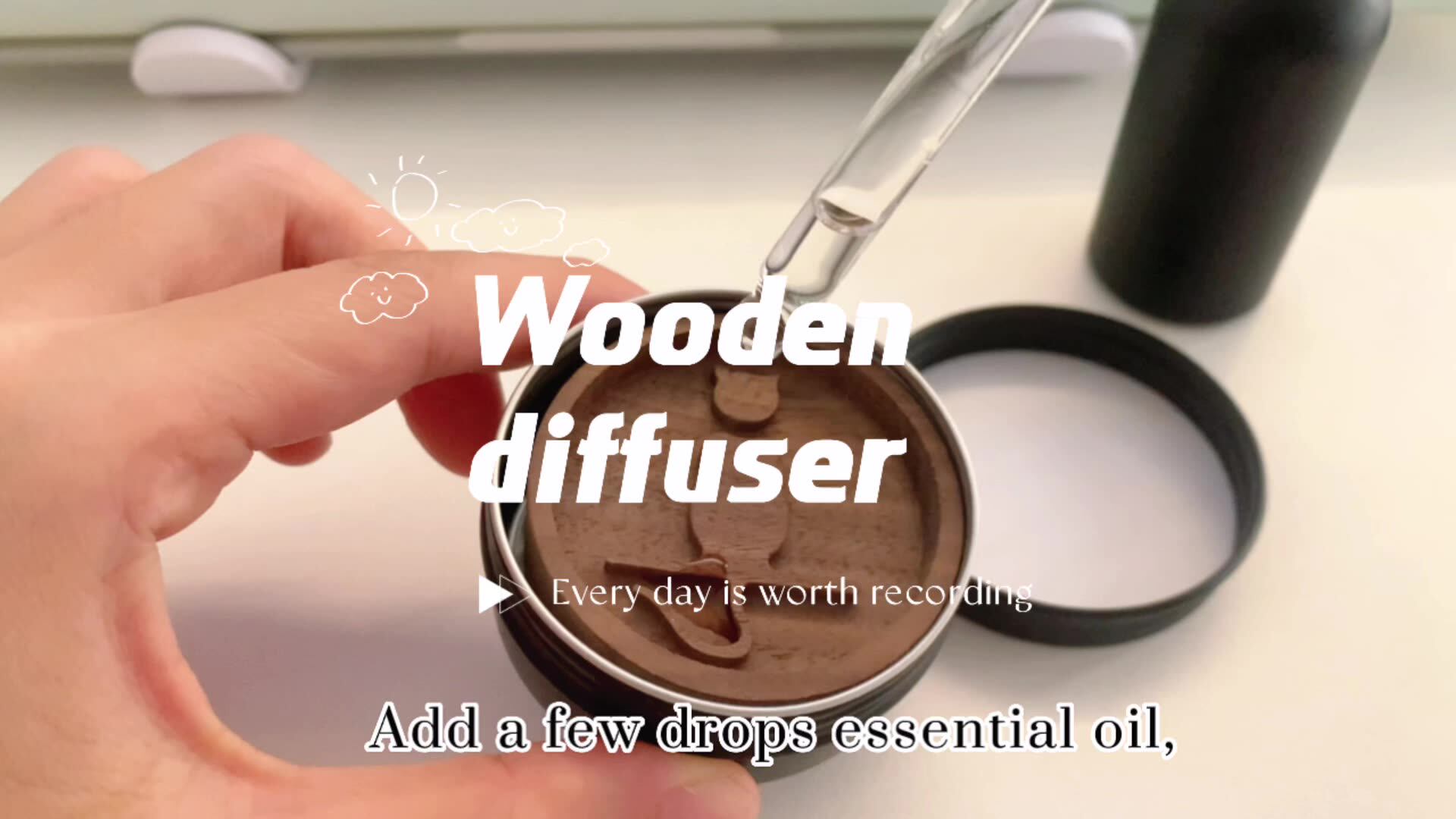 Aroma Diffuser Fragrance Mini Solid Wooden Material Customized Logo Car ...